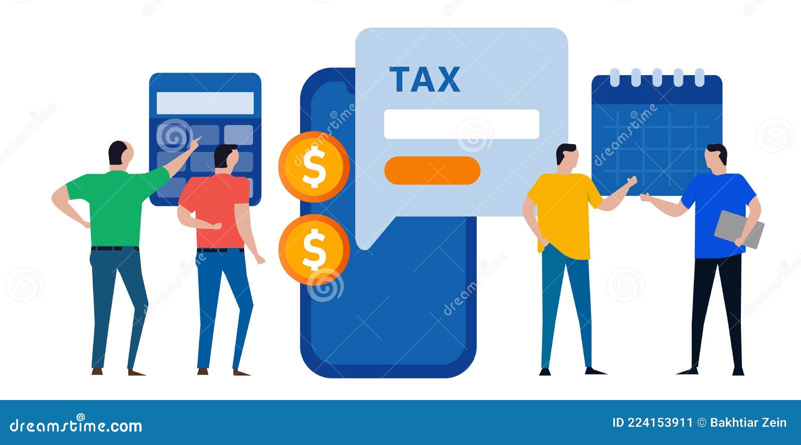 Tax Form Online Using Smartphone, People Input Filling the Digital Tax ...