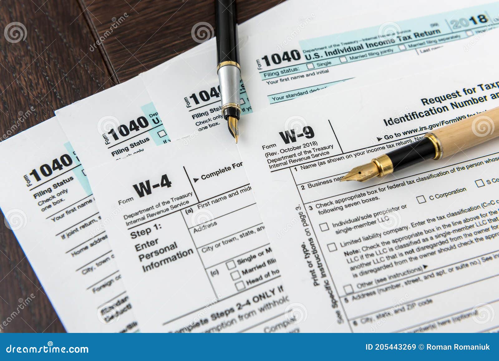 1040 Tax Form with Pen, Finance Document Editorial Stock Image - Image ...