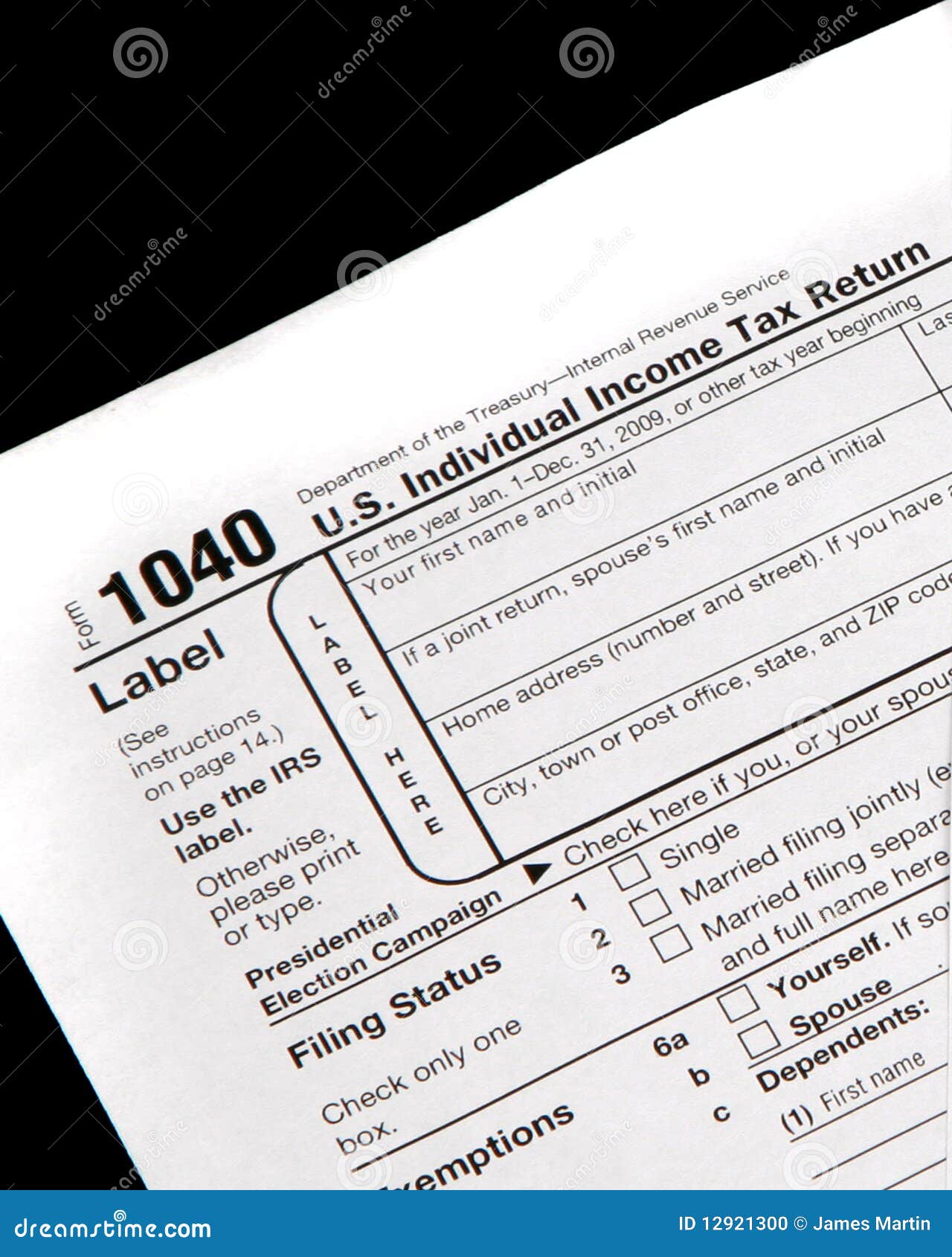 Tax Forms on Black Background Editorial Image - Image of evade, money ...