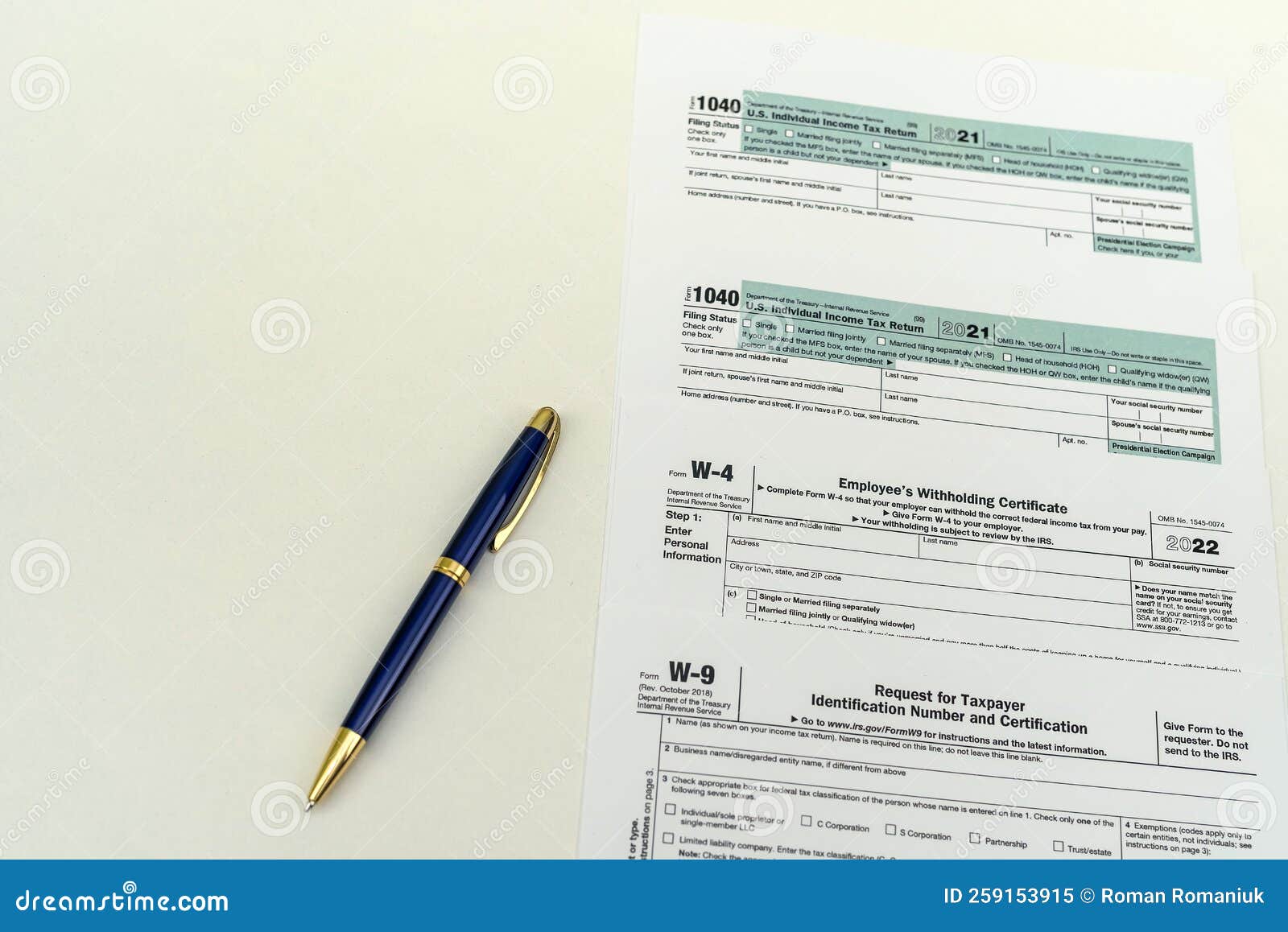 Tax Forms for the Current Year for US Citizens To File a Return ...