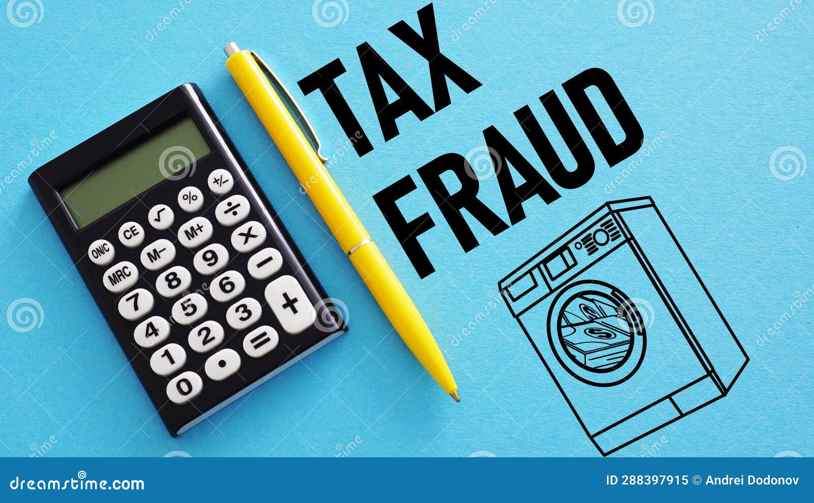Tax Fraud is Shown Using the Text Stock Image - Image of report ...