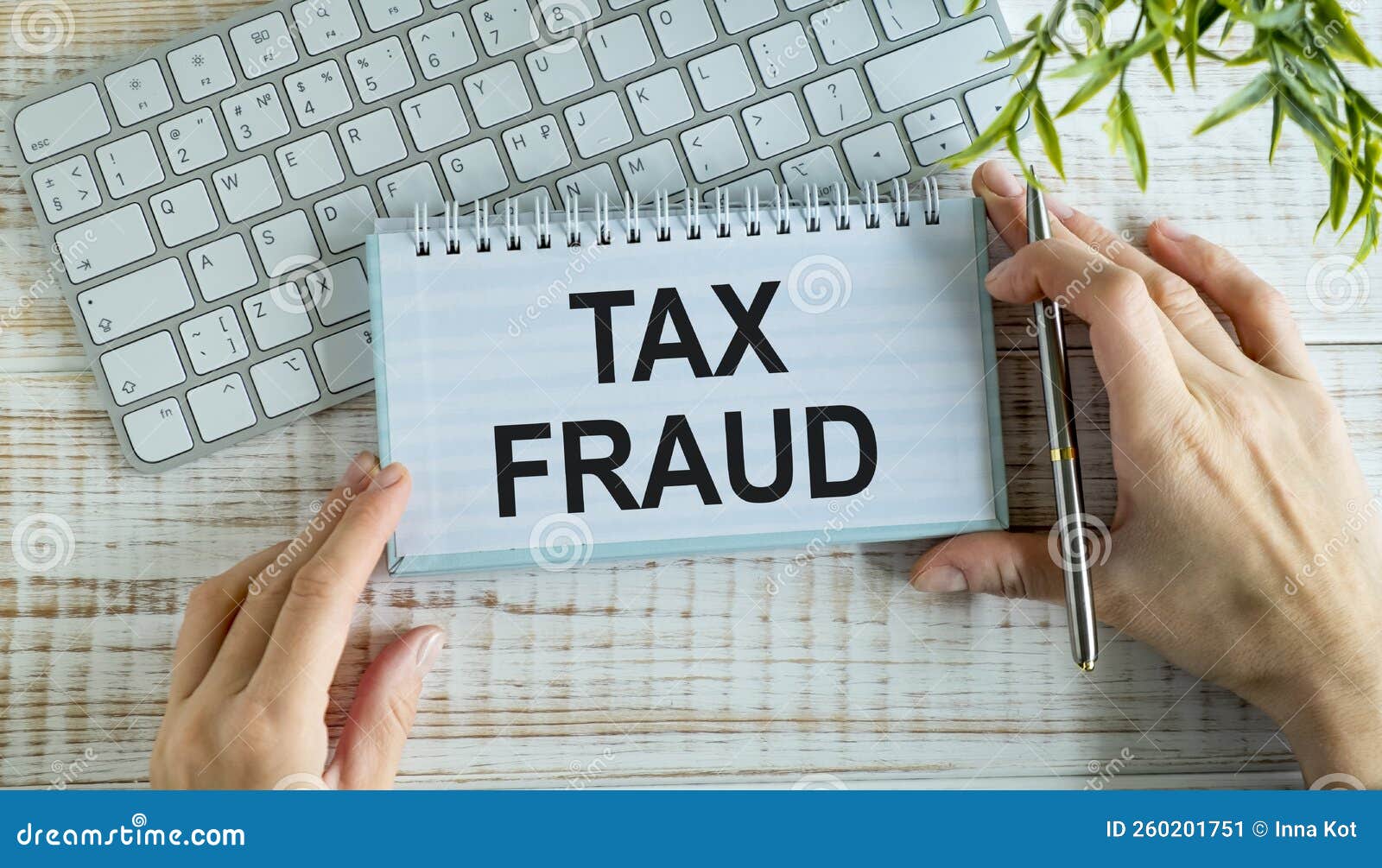 Tax Fraud Text on Notepad on Write Office Desk Stock Image - Image of ...