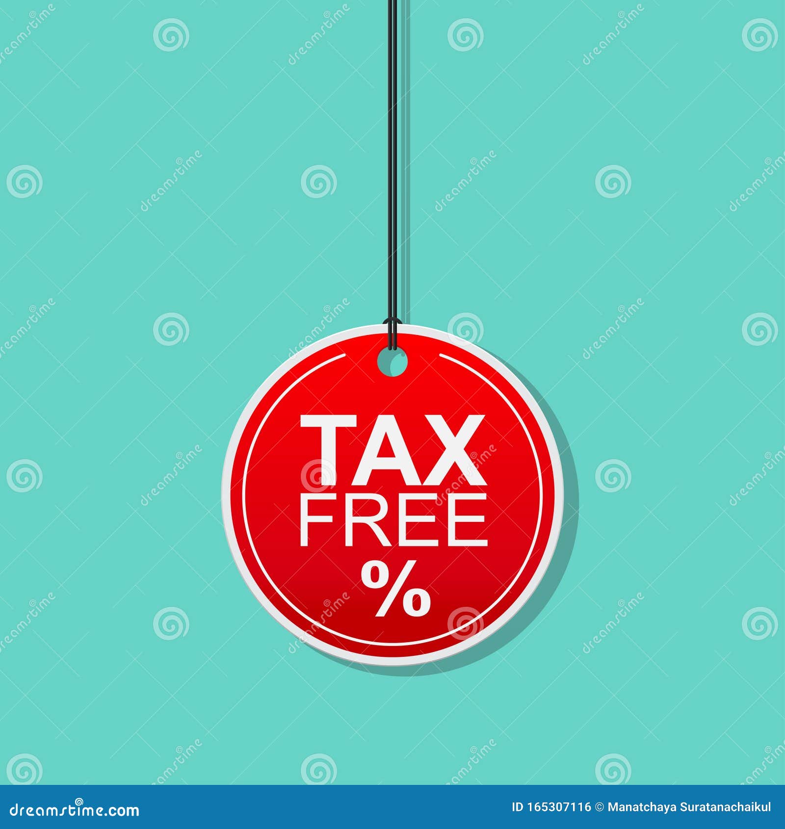 Tax free tag stock illustration. Illustration of promotion - 165307116