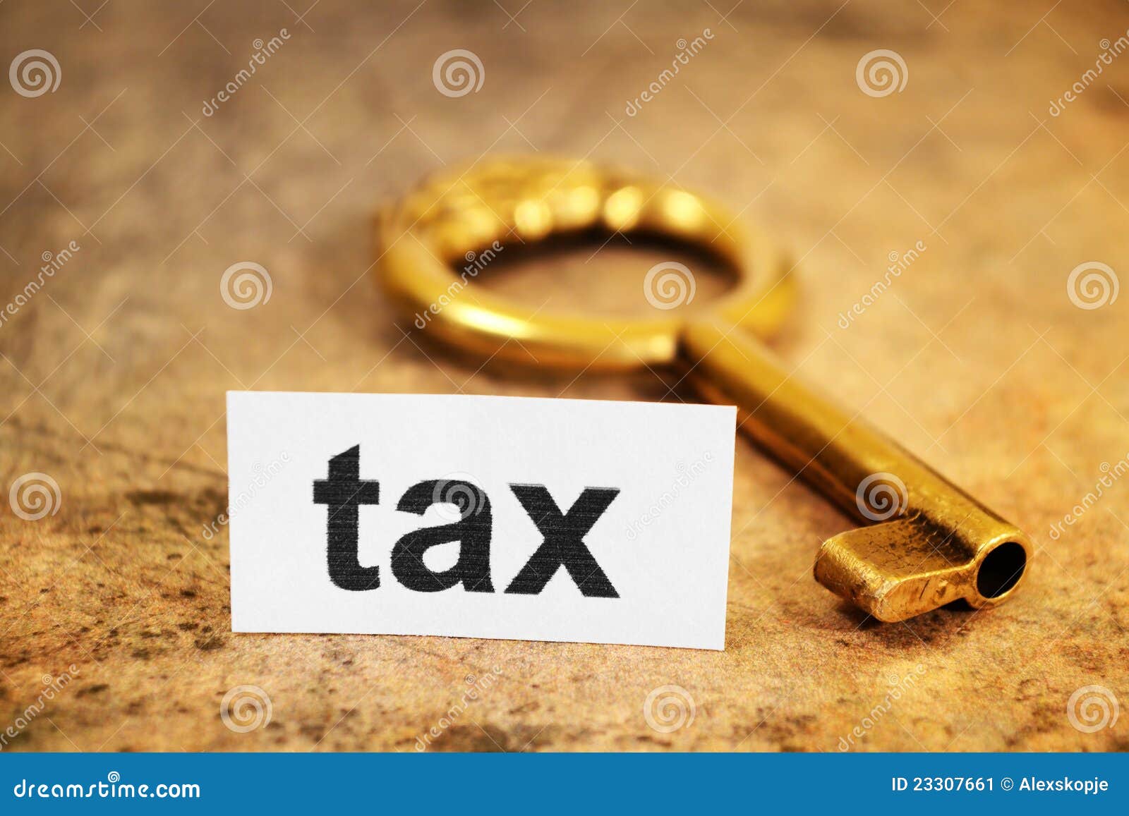 Tax and golden key stock image. Image of door, keyhole - 23307661