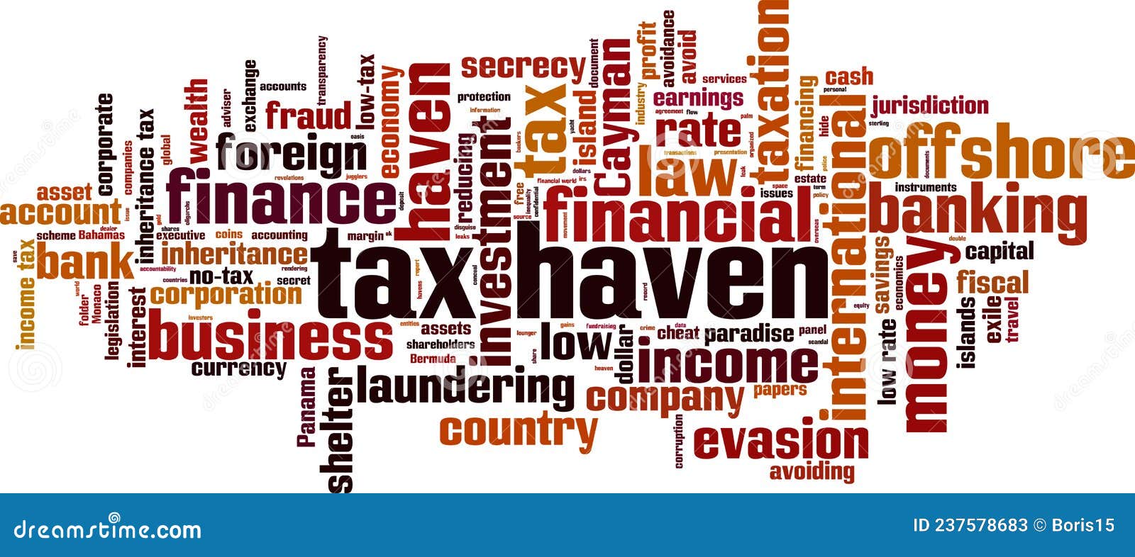 Tax haven word cloud stock vector. Illustration of rate - 237578683