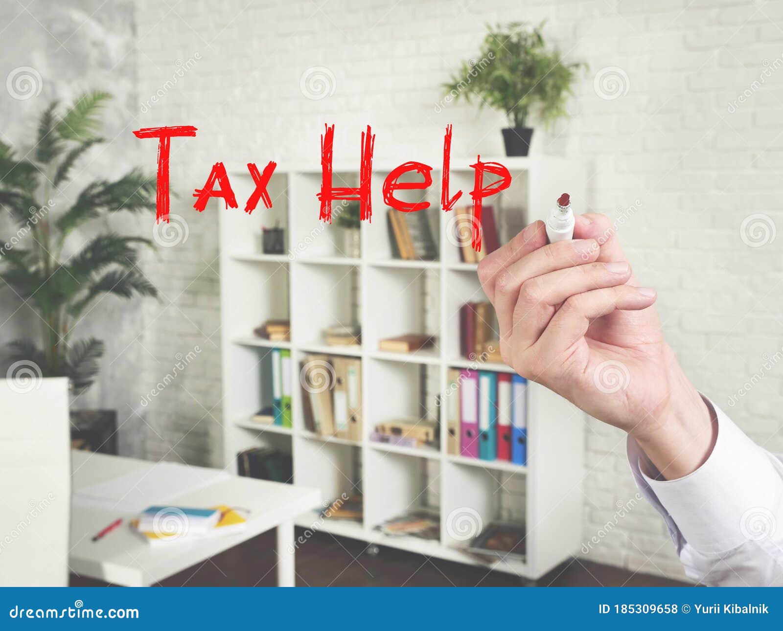 Tax Help Inscription on the Piece of Paper Stock Photo - Image of ...