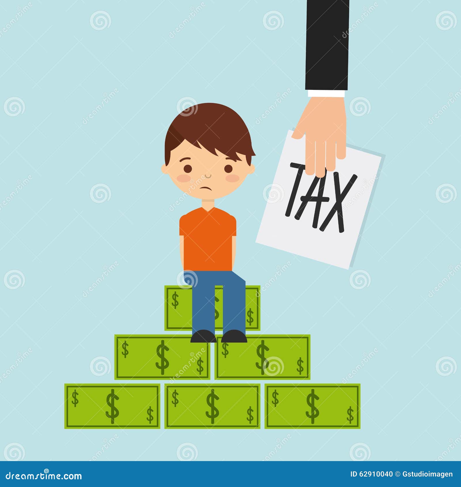 Tax liability design stock vector. Illustration of money - 62910040