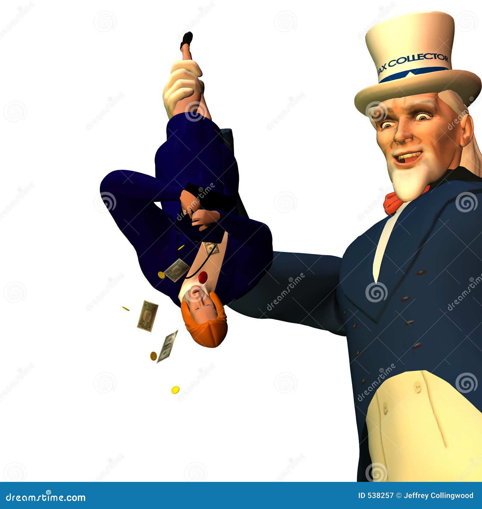 Tax Man Cometh 4 stock illustration. Illustration of catch - 538257