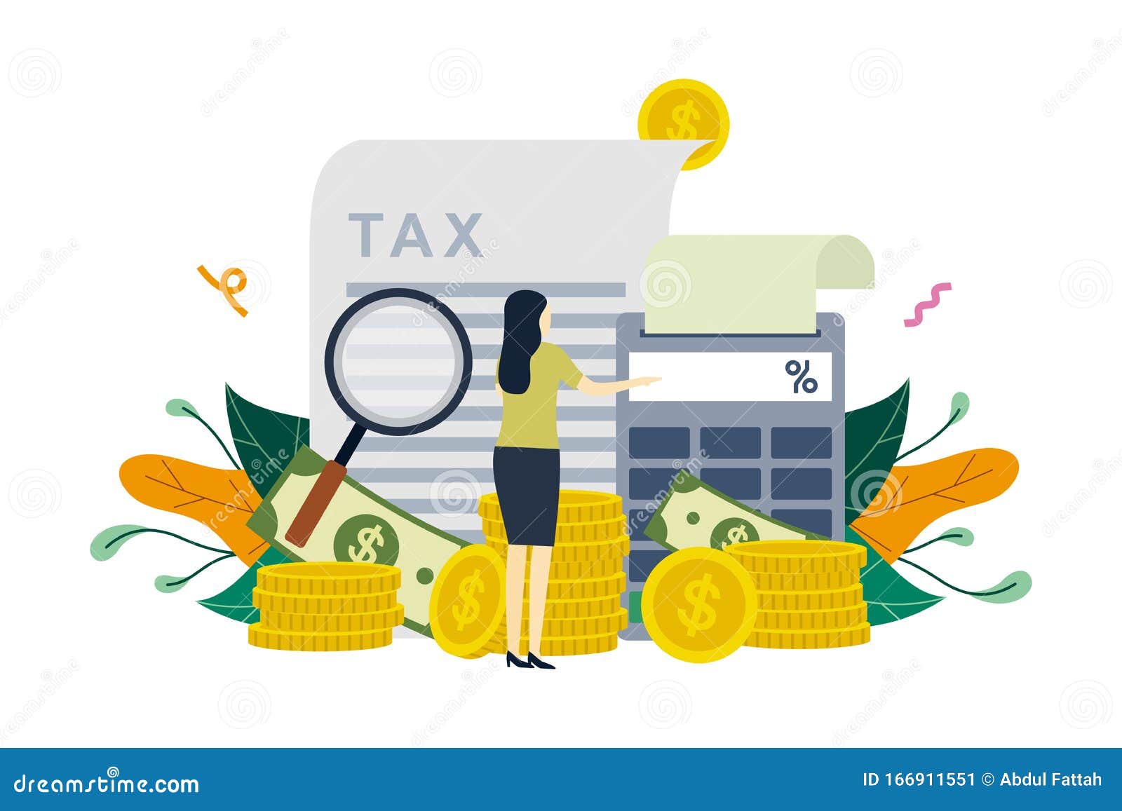 Tax Payment, Calculation Tax Return, Payment of Debt, Tax Deduction ...