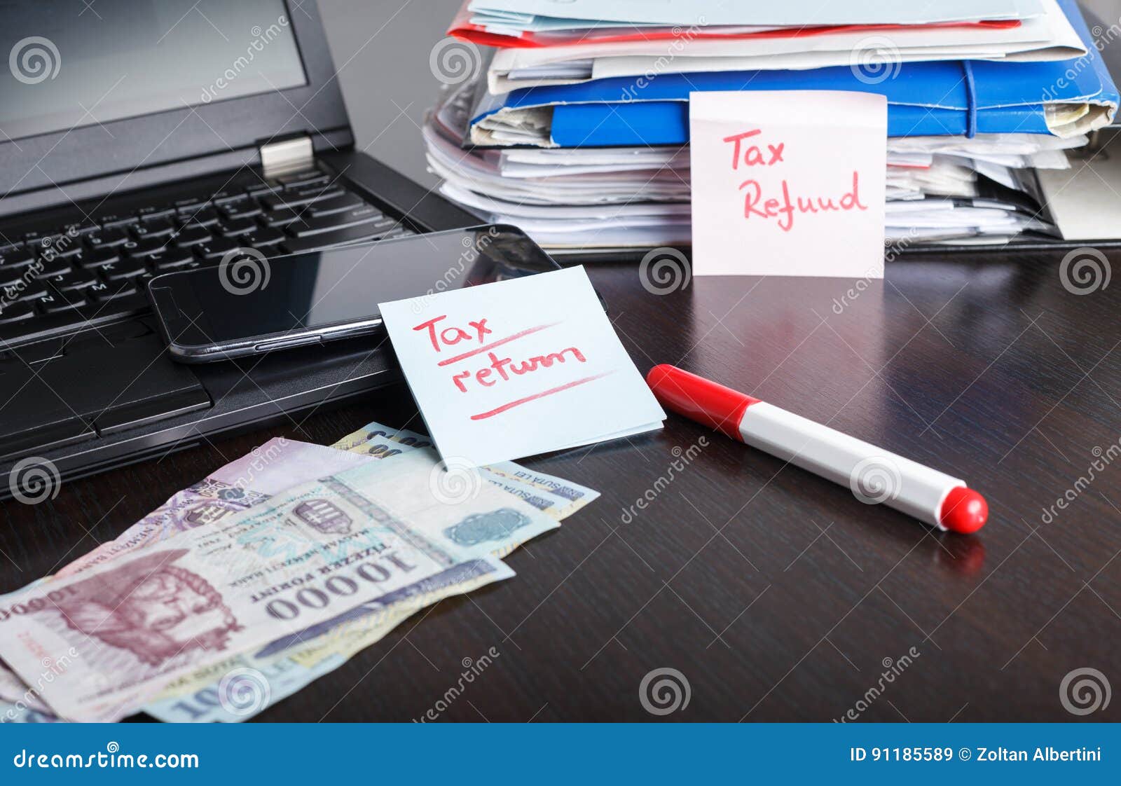 Tax refund stock image. Image of finance, form, money - 91185589