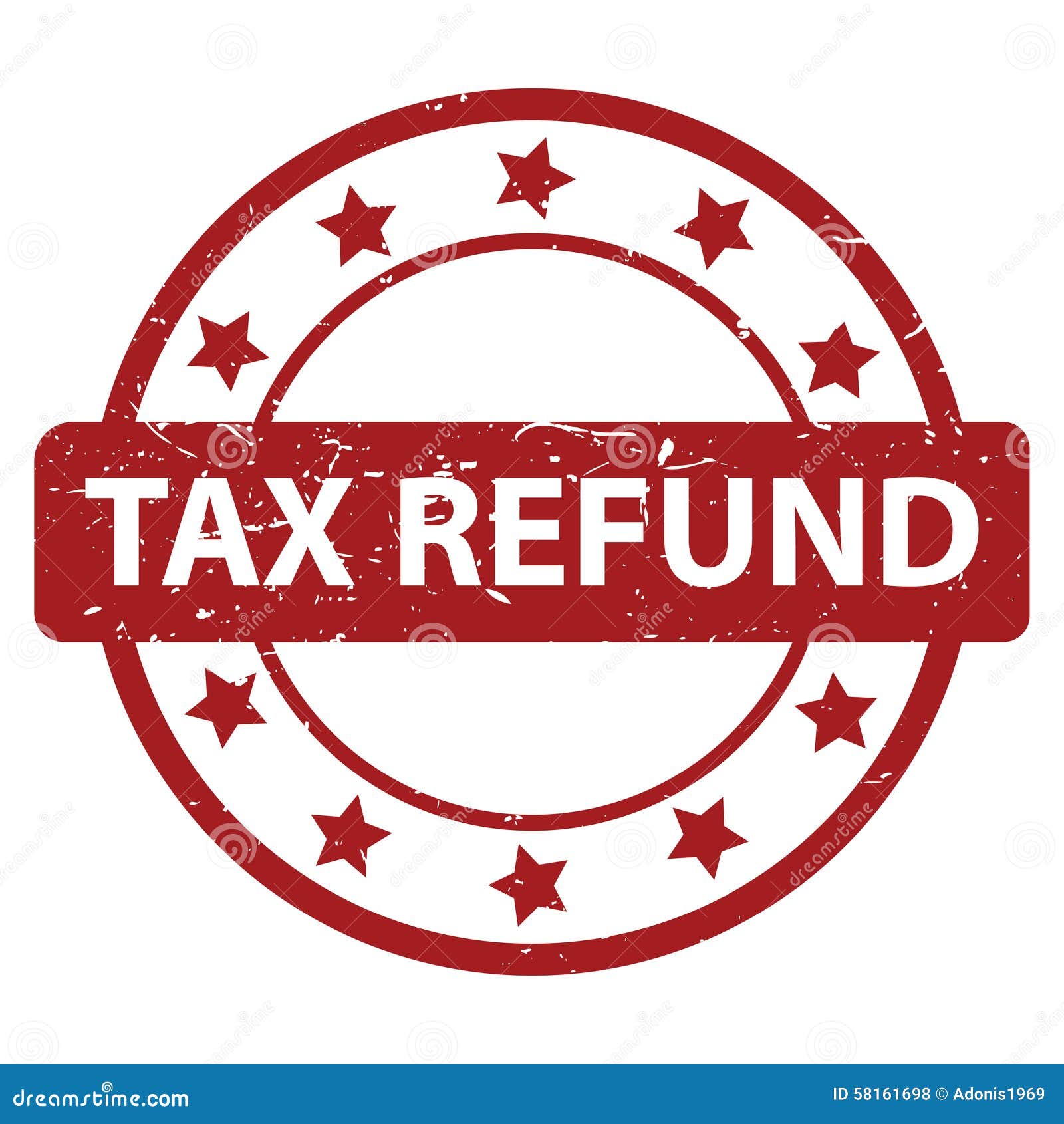 Tax Refund Stamp Vector Illustration | CartoonDealer.com #58161698