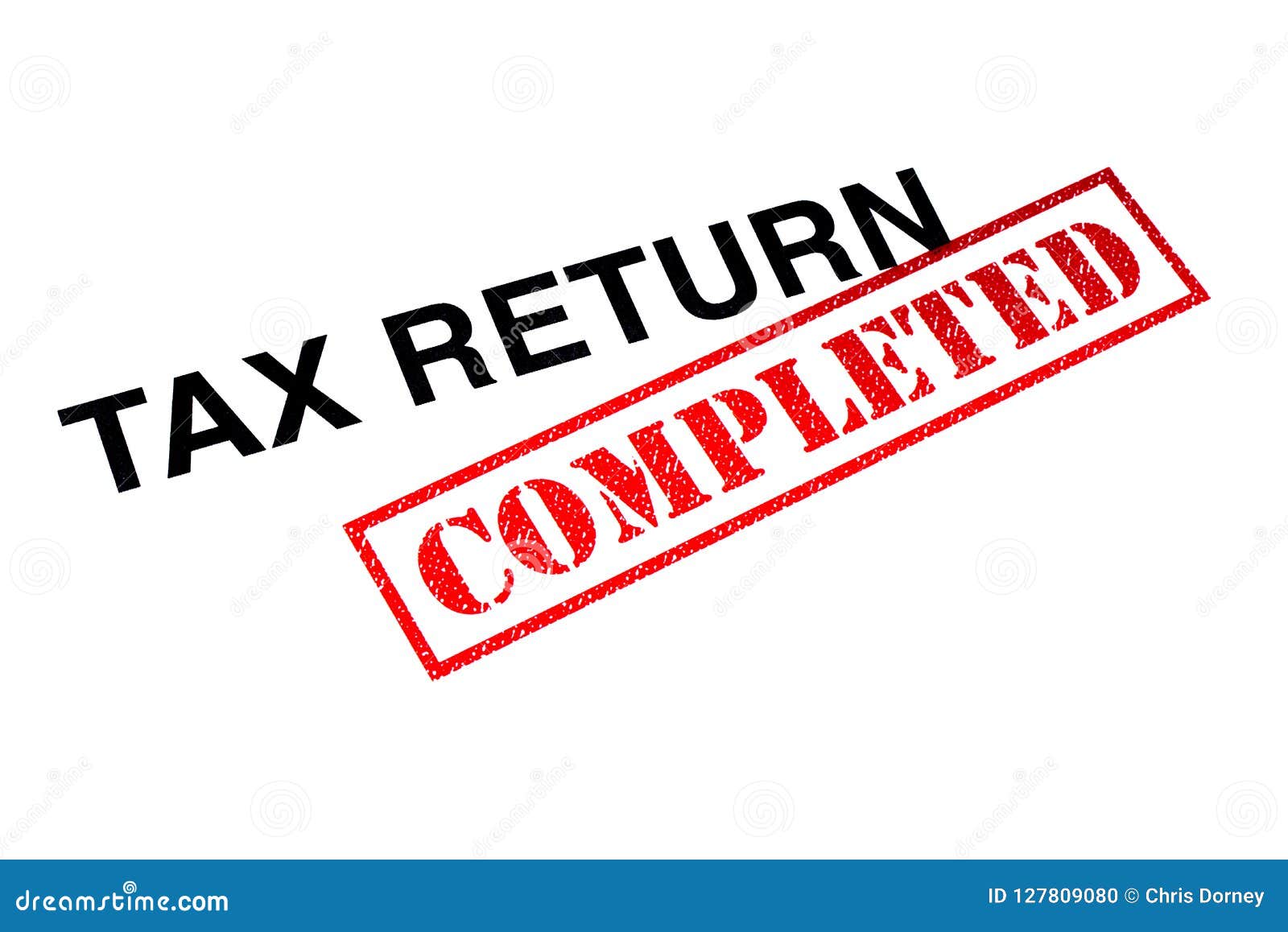 Tax Return Completed stock photo. Image of late, companies - 127809080