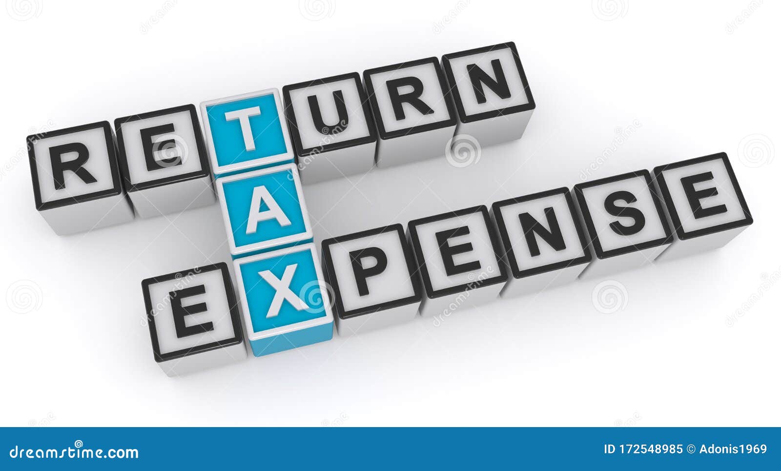 Tax Return Expense on White Stock Illustration - Illustration of ...