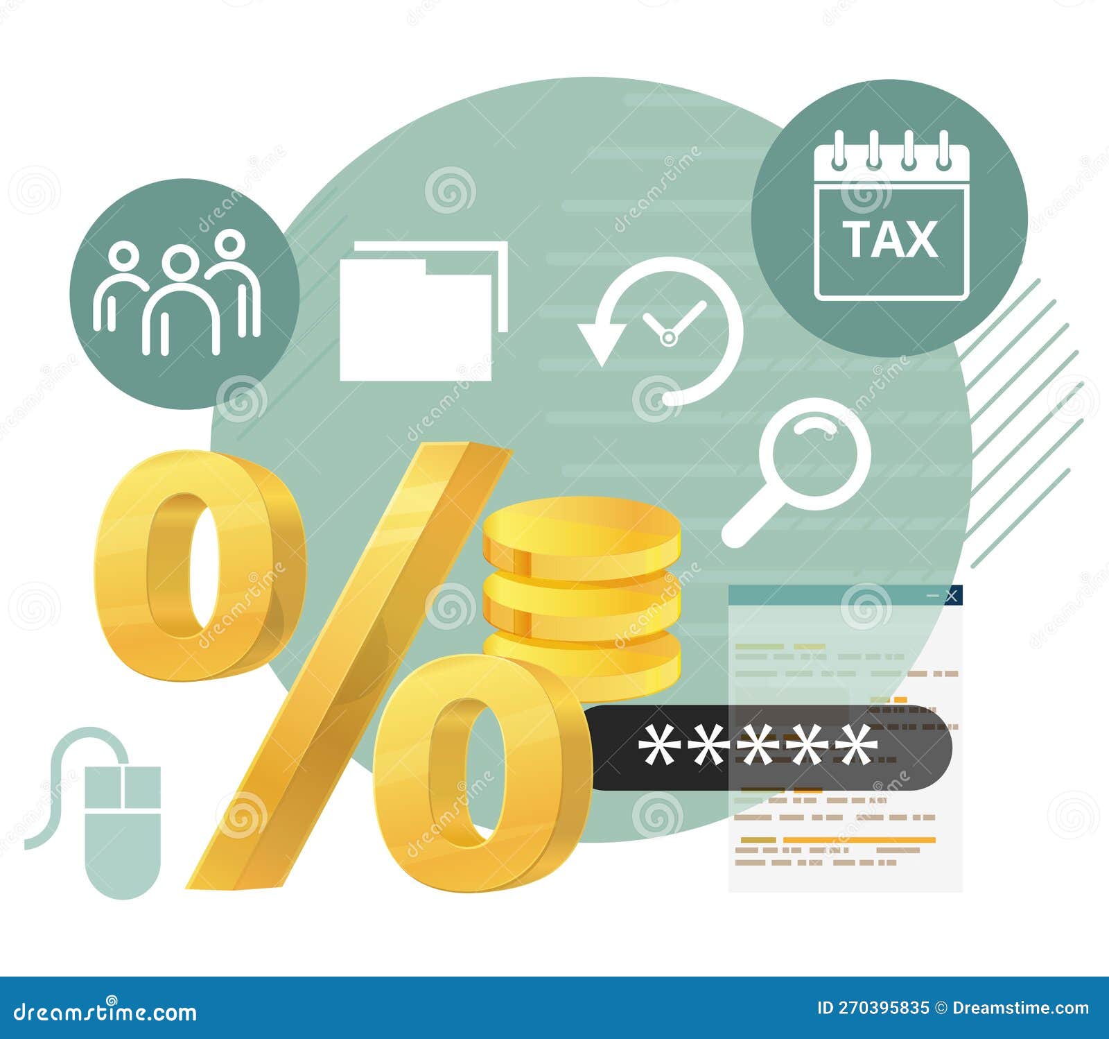 Tax Return Filing - Abstract - Illustration Stock Illustration ...