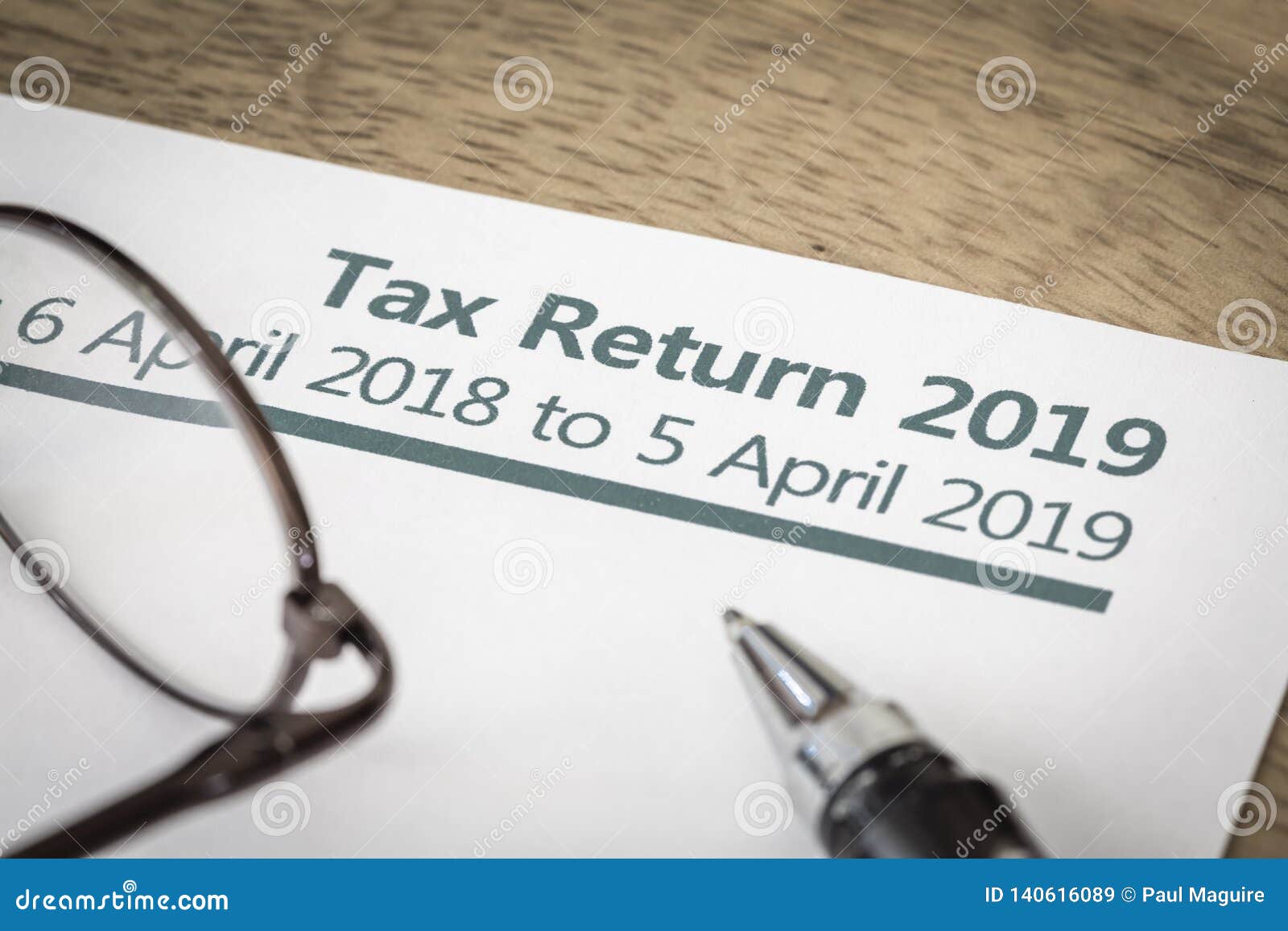 Tax return form UK 2019 stock image. Image of hmrc, close - 140616089