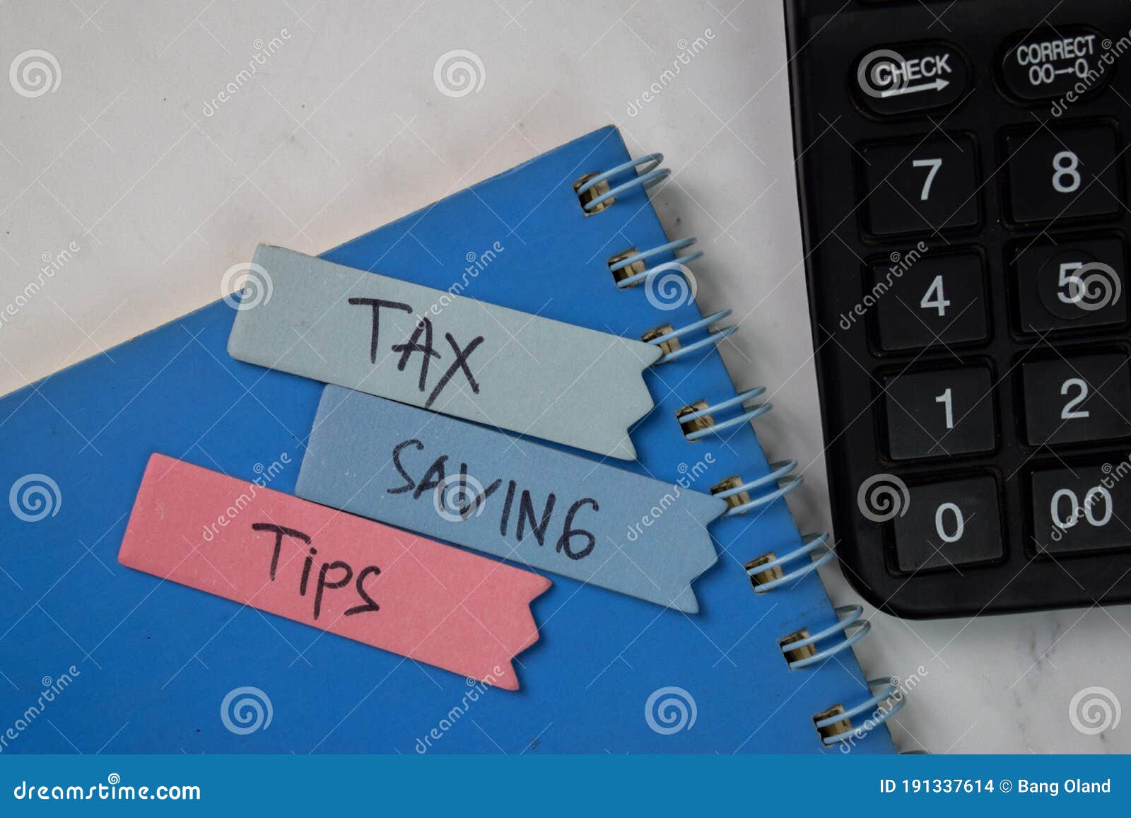 Tax Saving Tips Text on Sticky Notes Isolated on Office Desk Stock ...