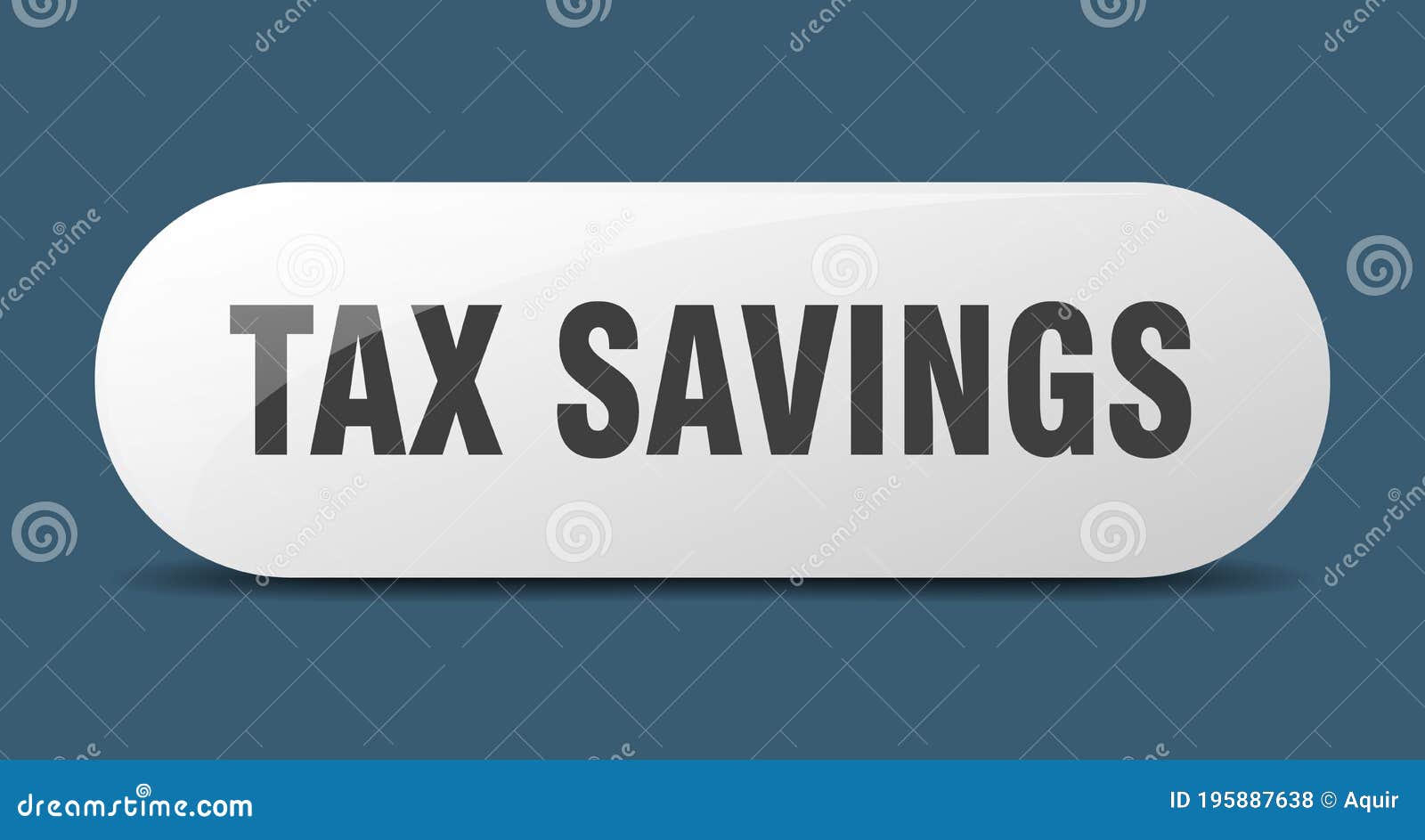 Tax Savings Button. Tax Savings Sign. Key. Push Button Stock Vector ...