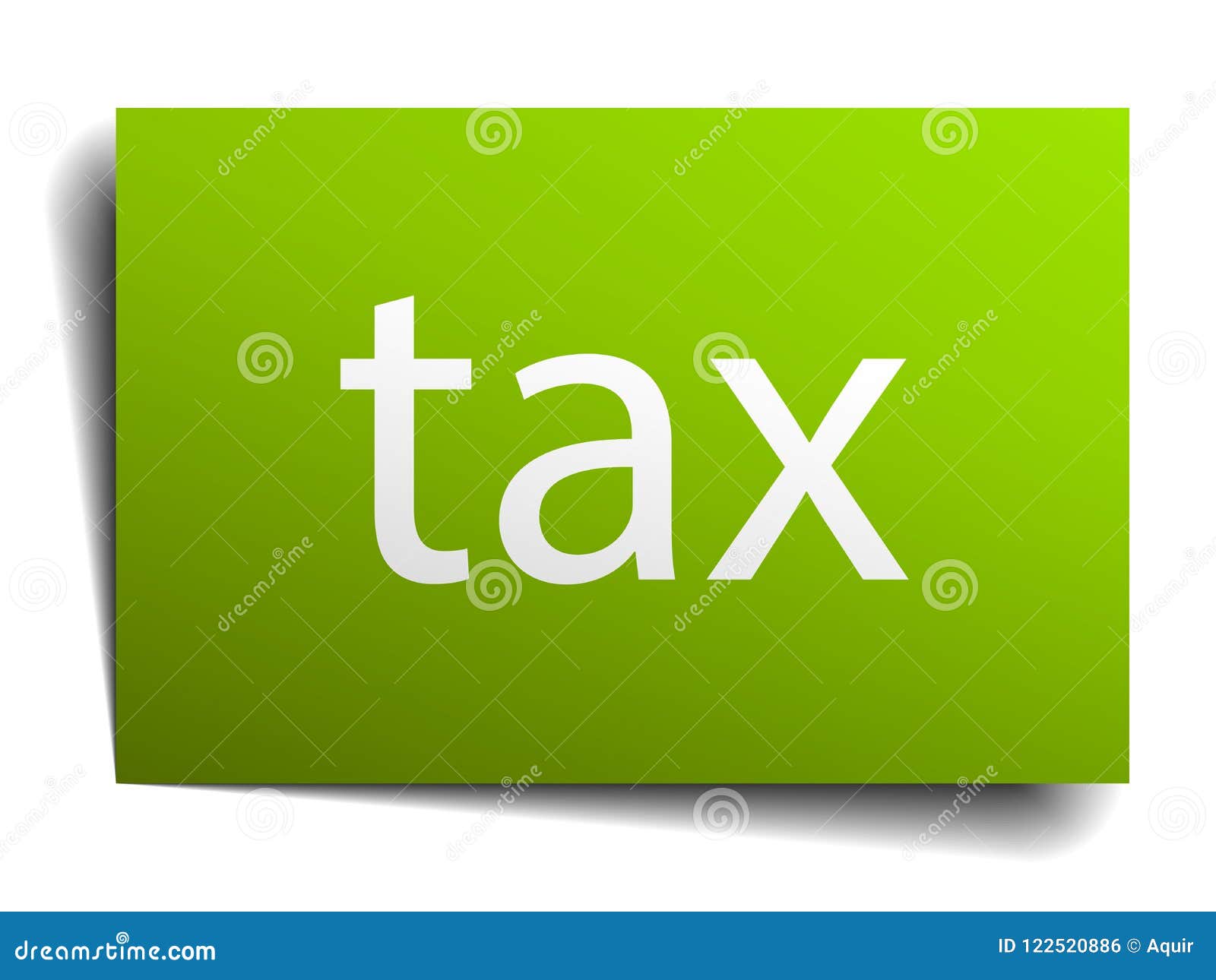 Tax sign stock vector. Illustration of paper, flat, peeler - 122520886