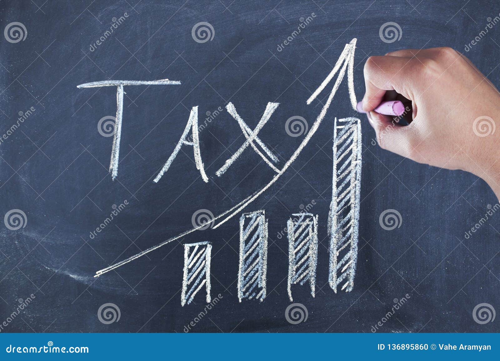 Tax text with woman hand stock photo. Image of antique - 136895860