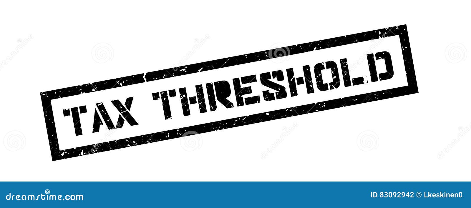 Tax threshold rubber stamp stock illustration. Illustration of expense ...