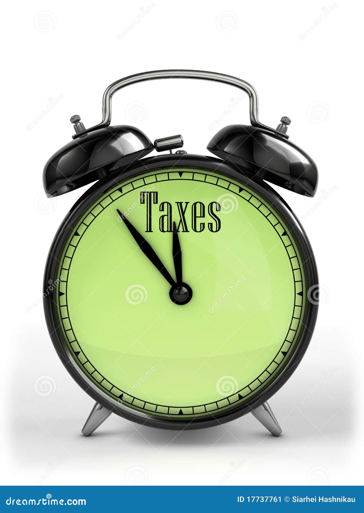 Tax time stock illustration. Illustration of timer, bell - 17737761