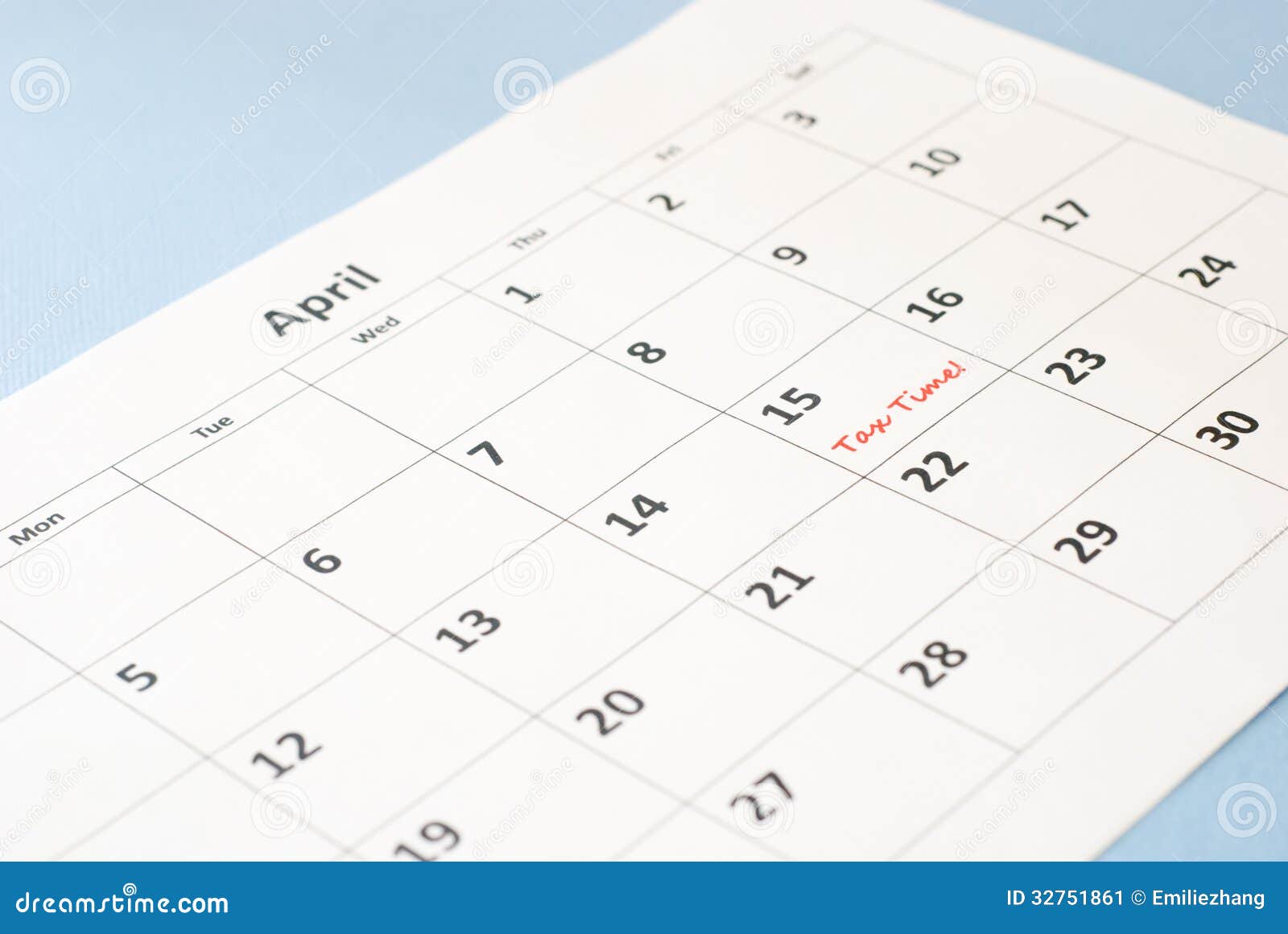 Tax time stock image. Image of date, financial, calendar - 32751861
