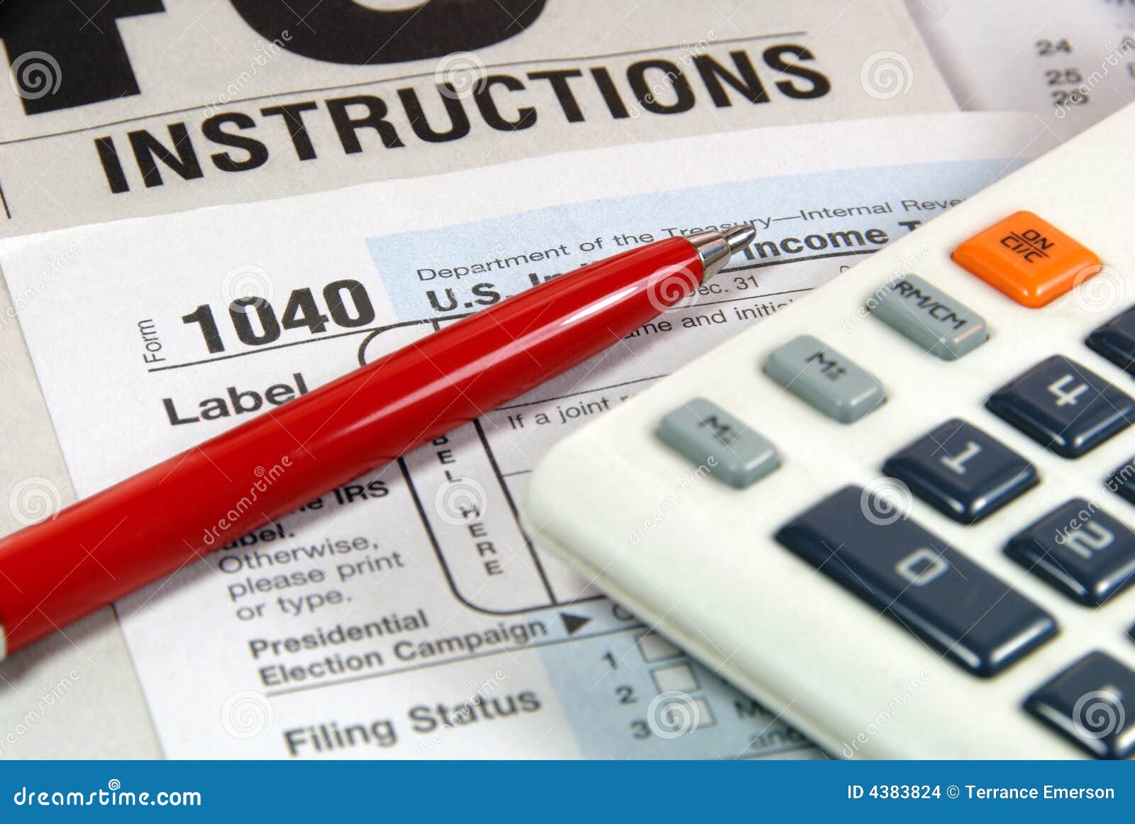 Tax Time Closeup editorial stock image. Image of time - 4383824