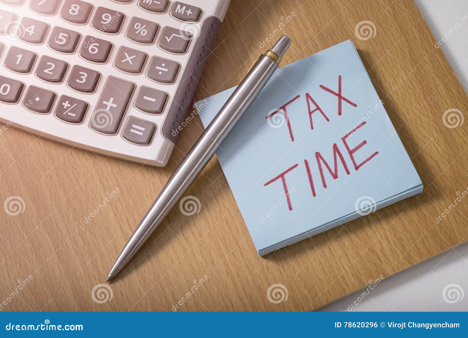Tax time stock photo. Image of income, desk, devices - 78620296