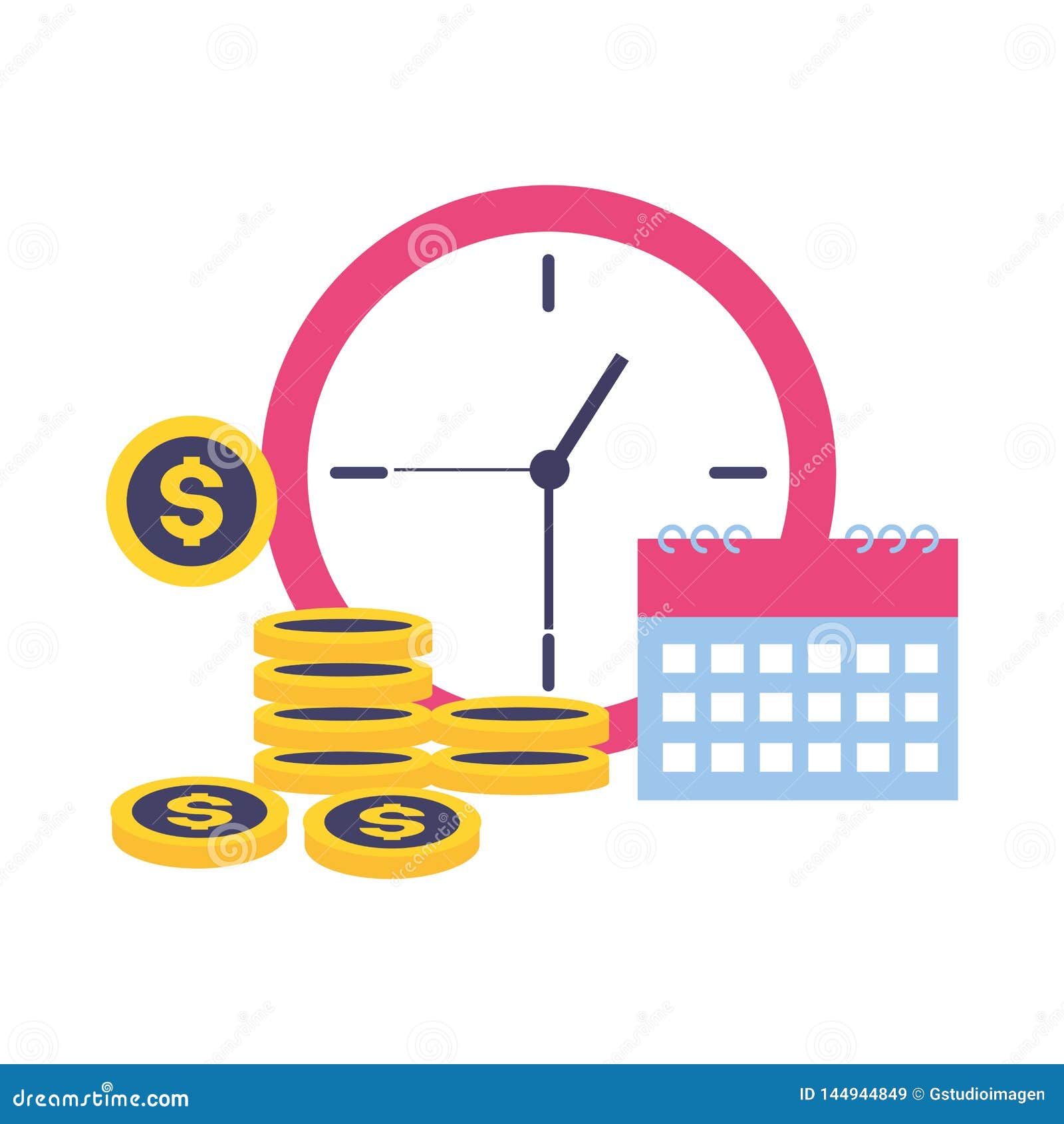 Tax time payment stock vector. Illustration of cash - 144944849