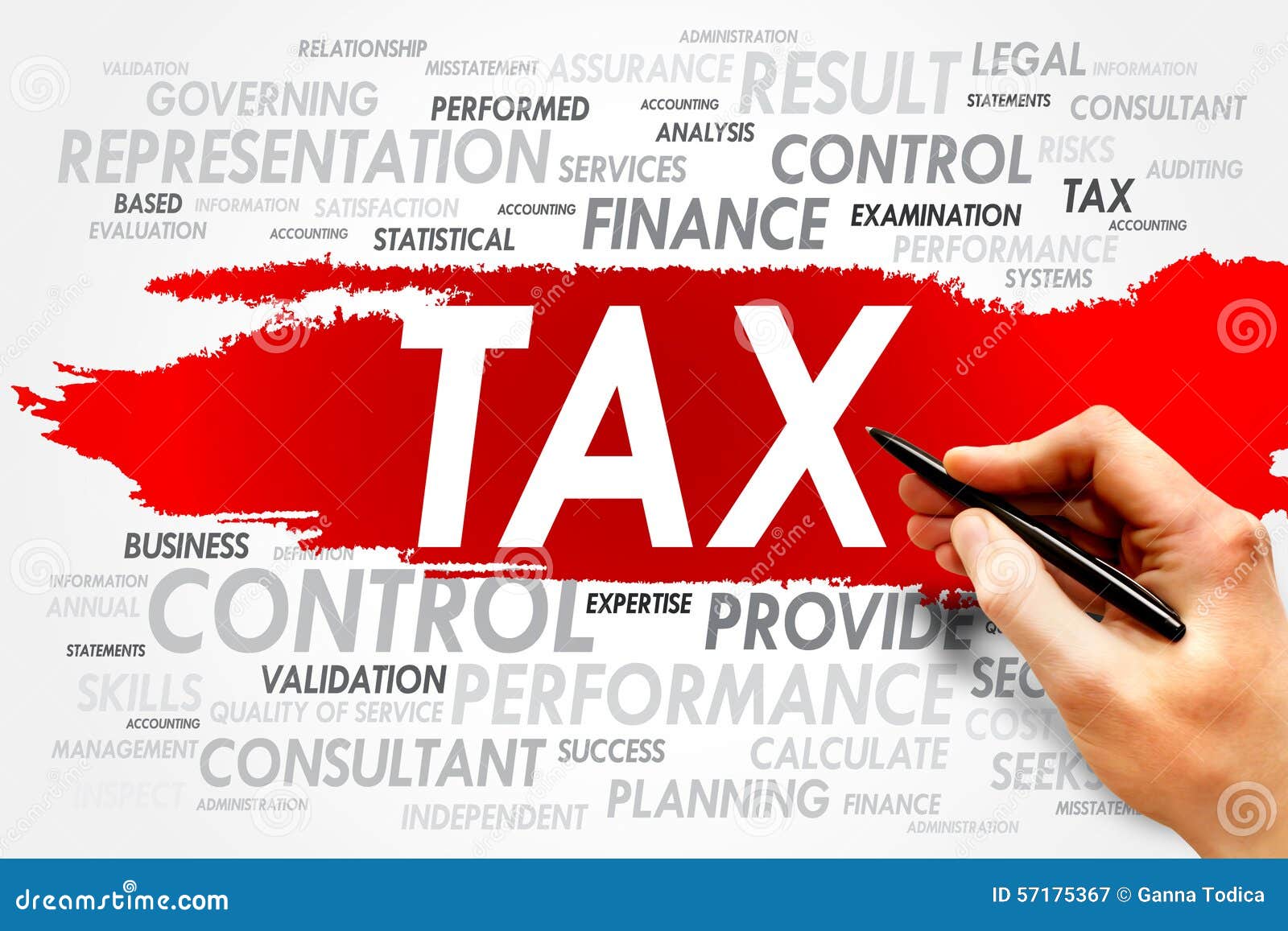 TAX word cloud stock image. Image of concept, auditor - 57175367
