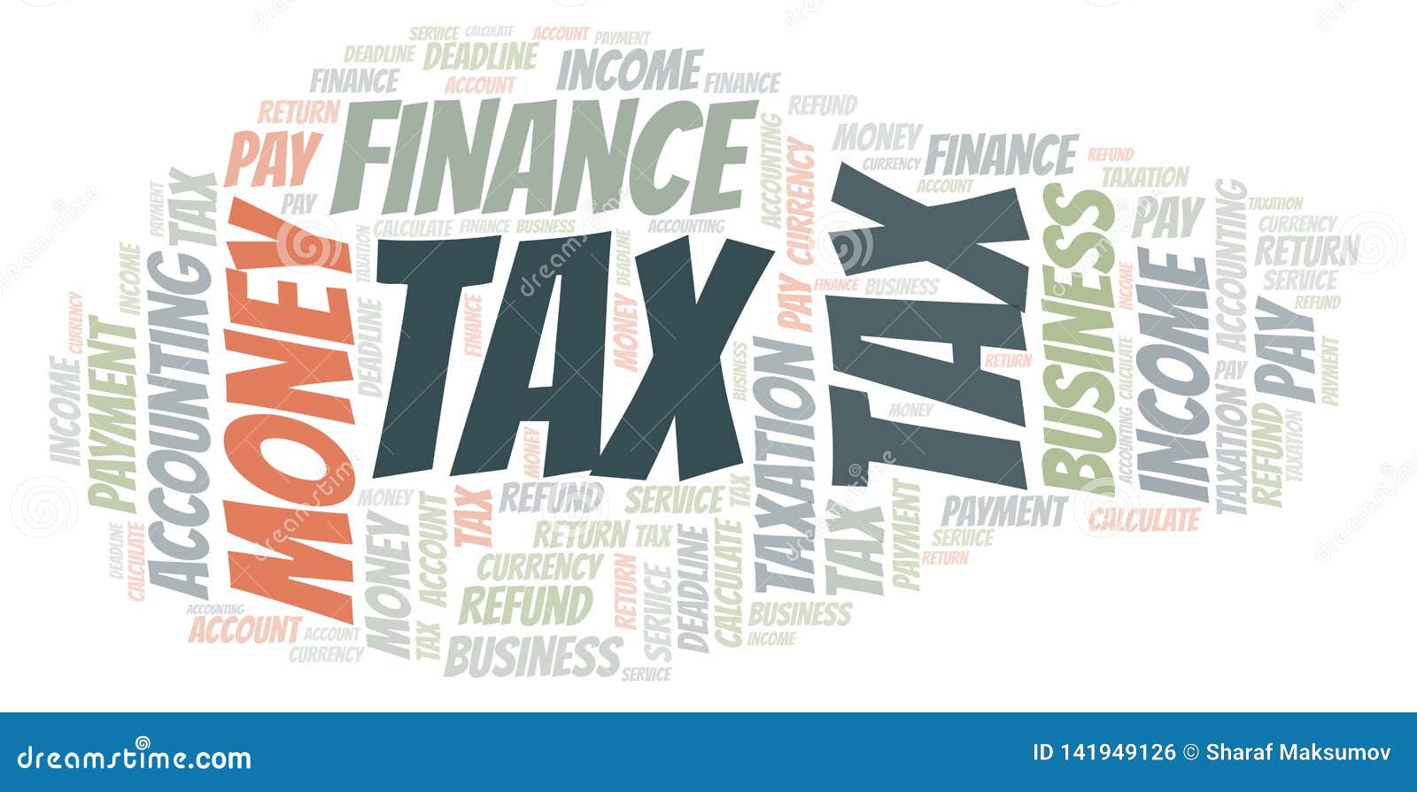 Tax word cloud stock illustration. Illustration of tagcloud - 141949126