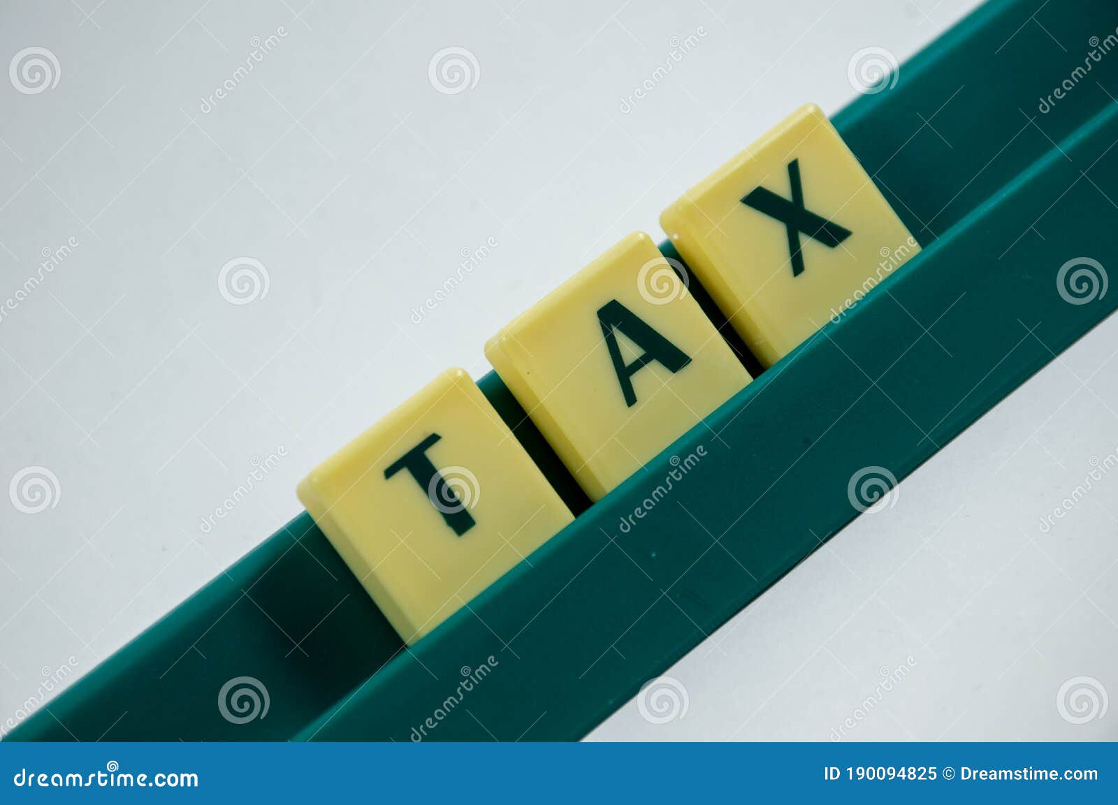 Tax Word Demographic Image Using By Block Letter For Various Purpose Of ...