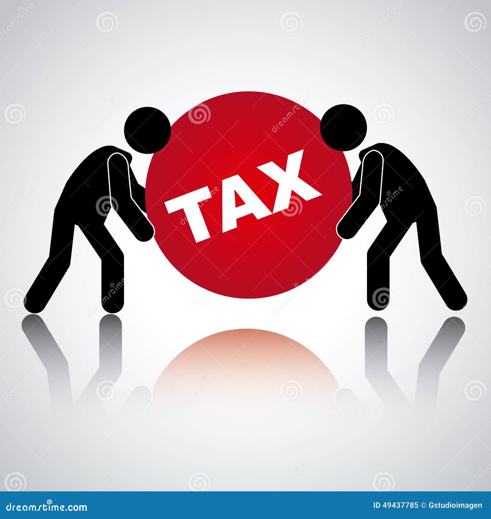 Taxa o ícone ilustração stock. Ilustração de impostos - 49437785