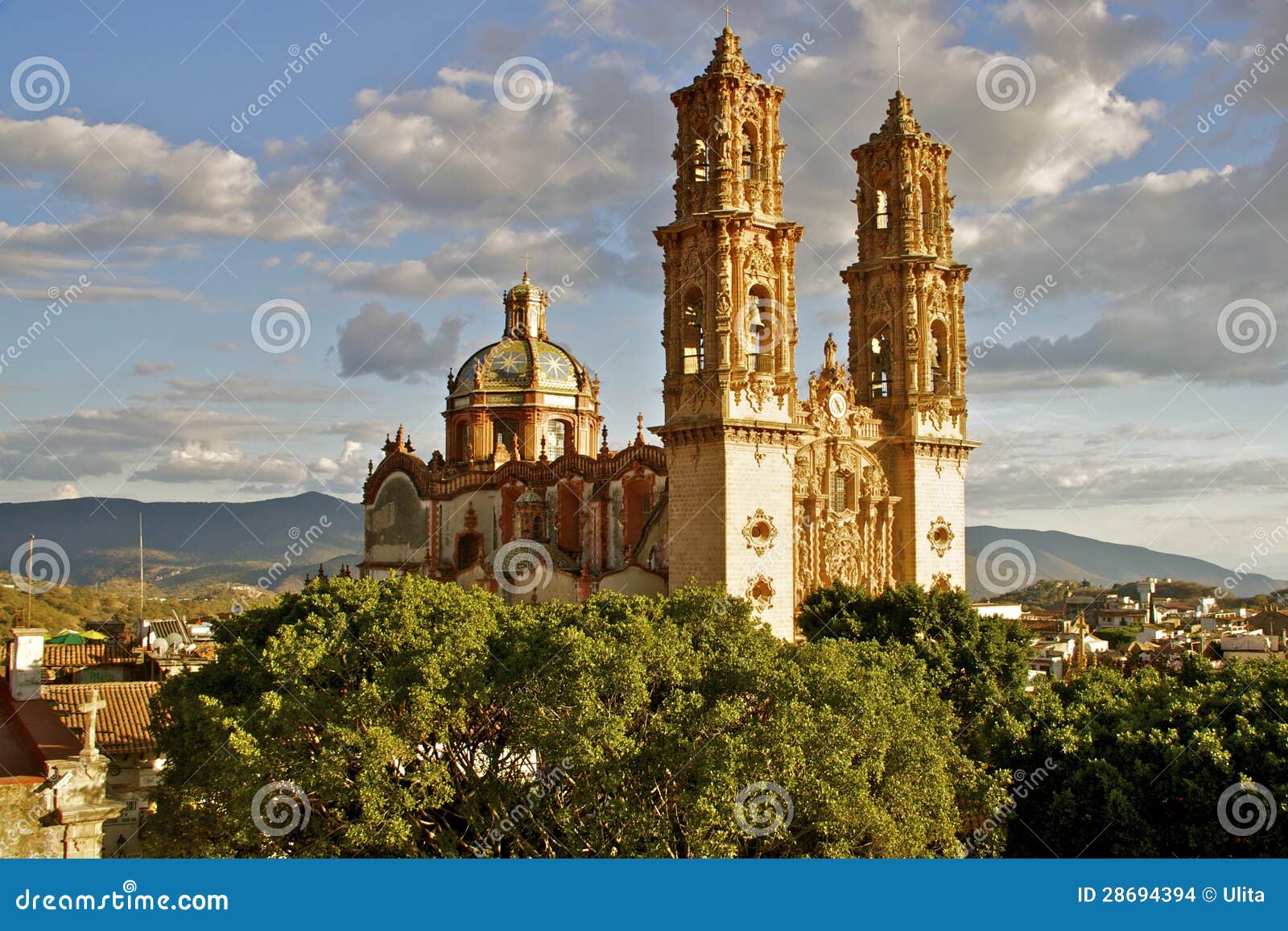 Taxco Cathedral, Mexico stock photo. Image of prisca - 28694394