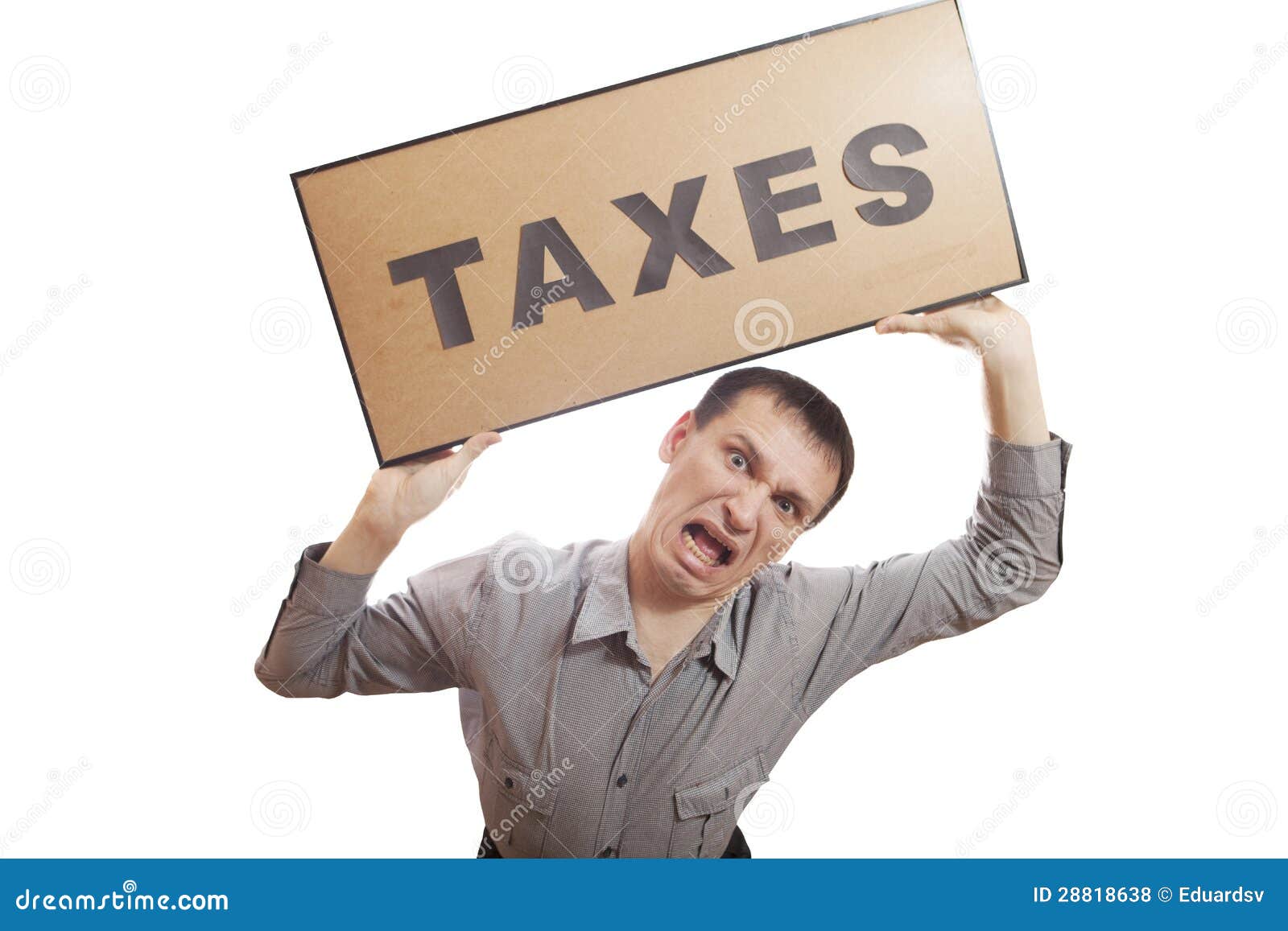 Taxes. stock photo. Image of angry, displeased, face - 28818638