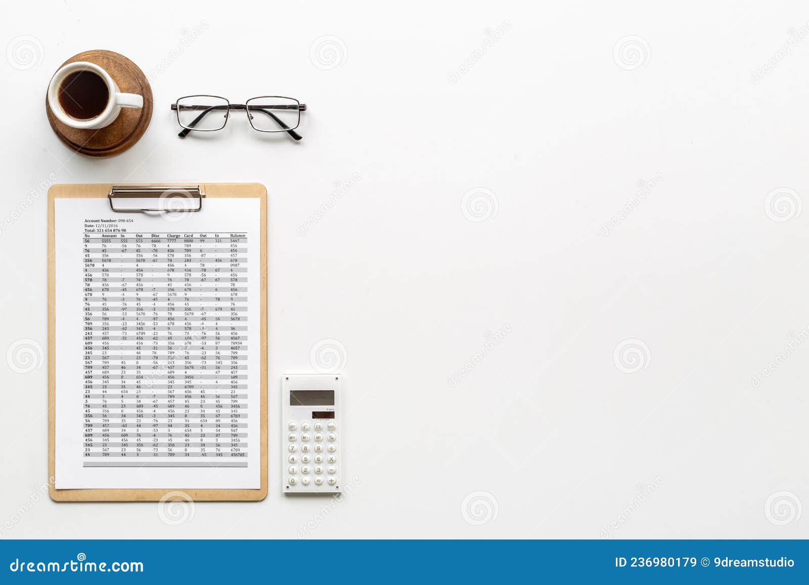 Taxes Accounting on Office Table with Calculator,top View Stock Image ...