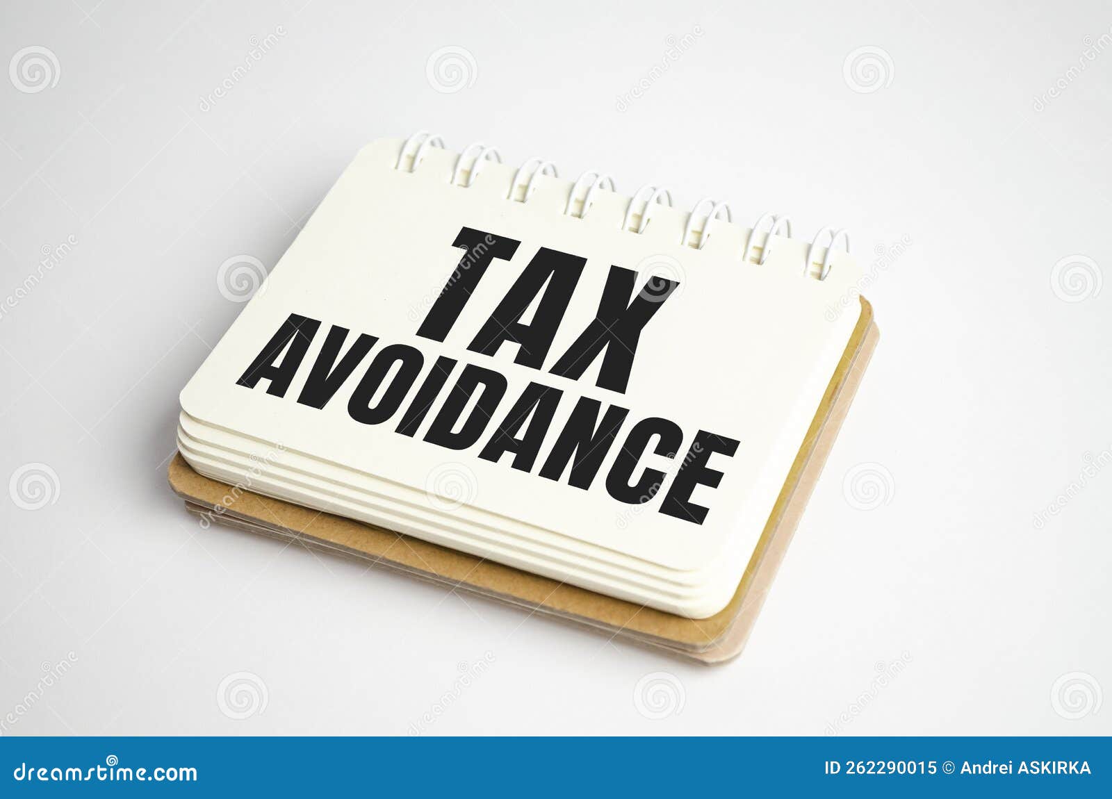 Taxes Avoidance Text on Business Paper on Office Table Stock Image ...