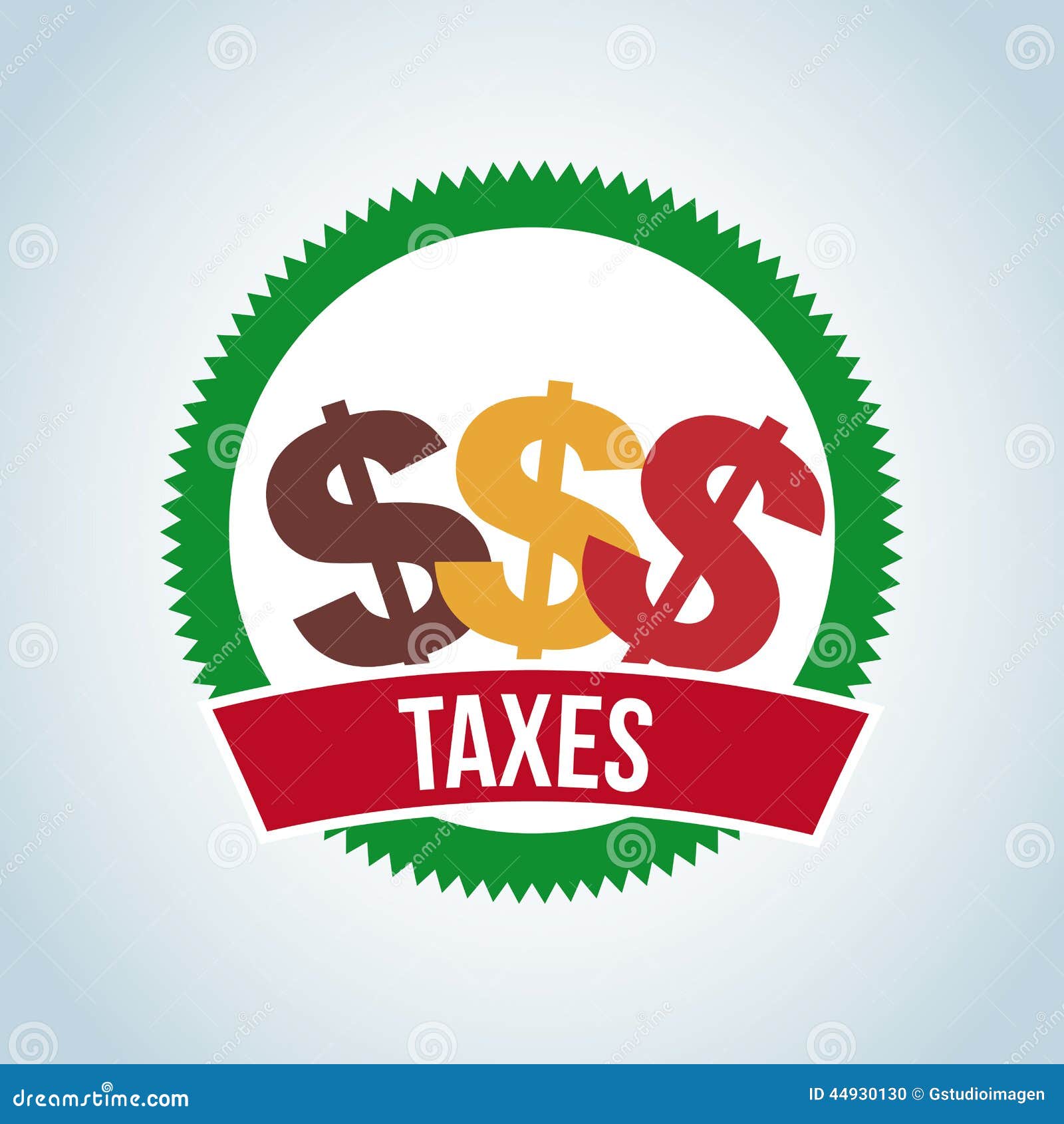 Taxes design stock vector. Illustration of taxation, financial - 44930130
