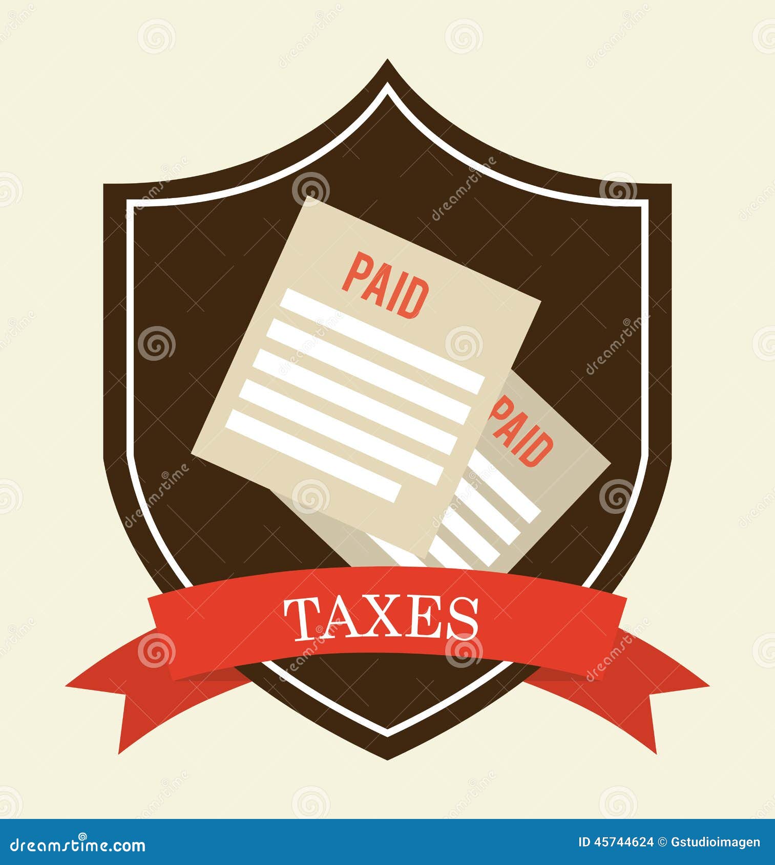 Taxes design stock vector. Illustration of poster, service - 45744624