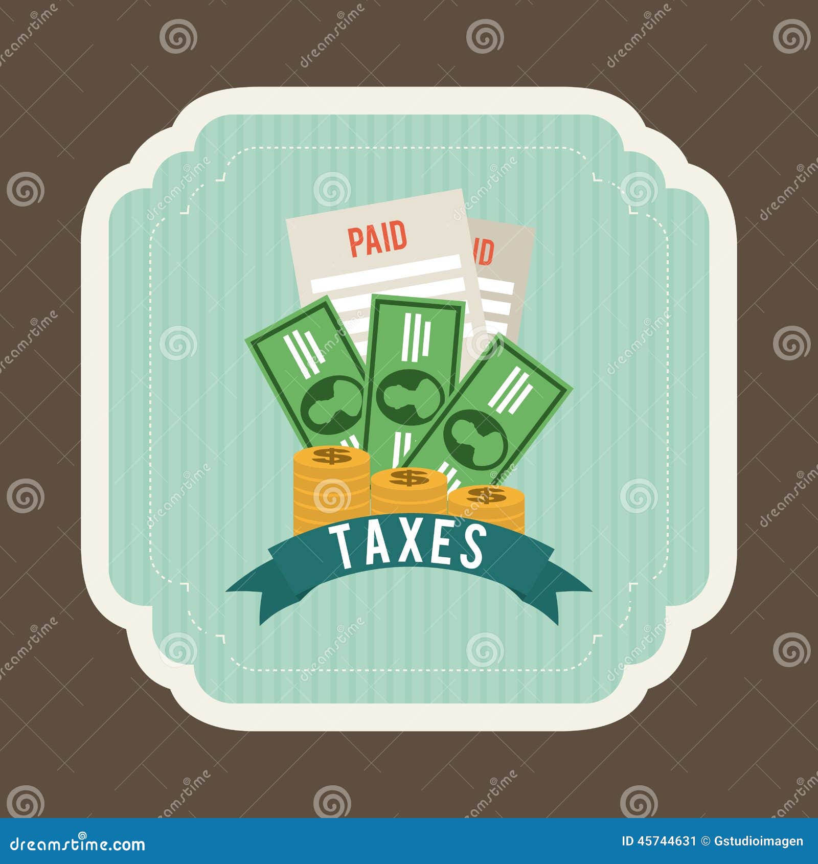 Taxes design stock vector. Illustration of symbol, graphic - 45744631