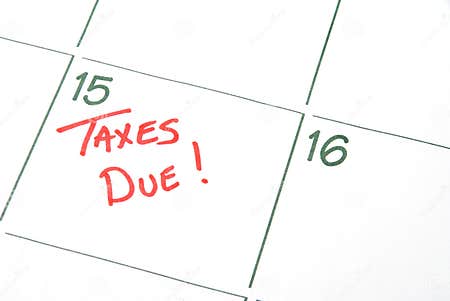 Taxes Due stock image. Image of filing, message, monthly - 12884699
