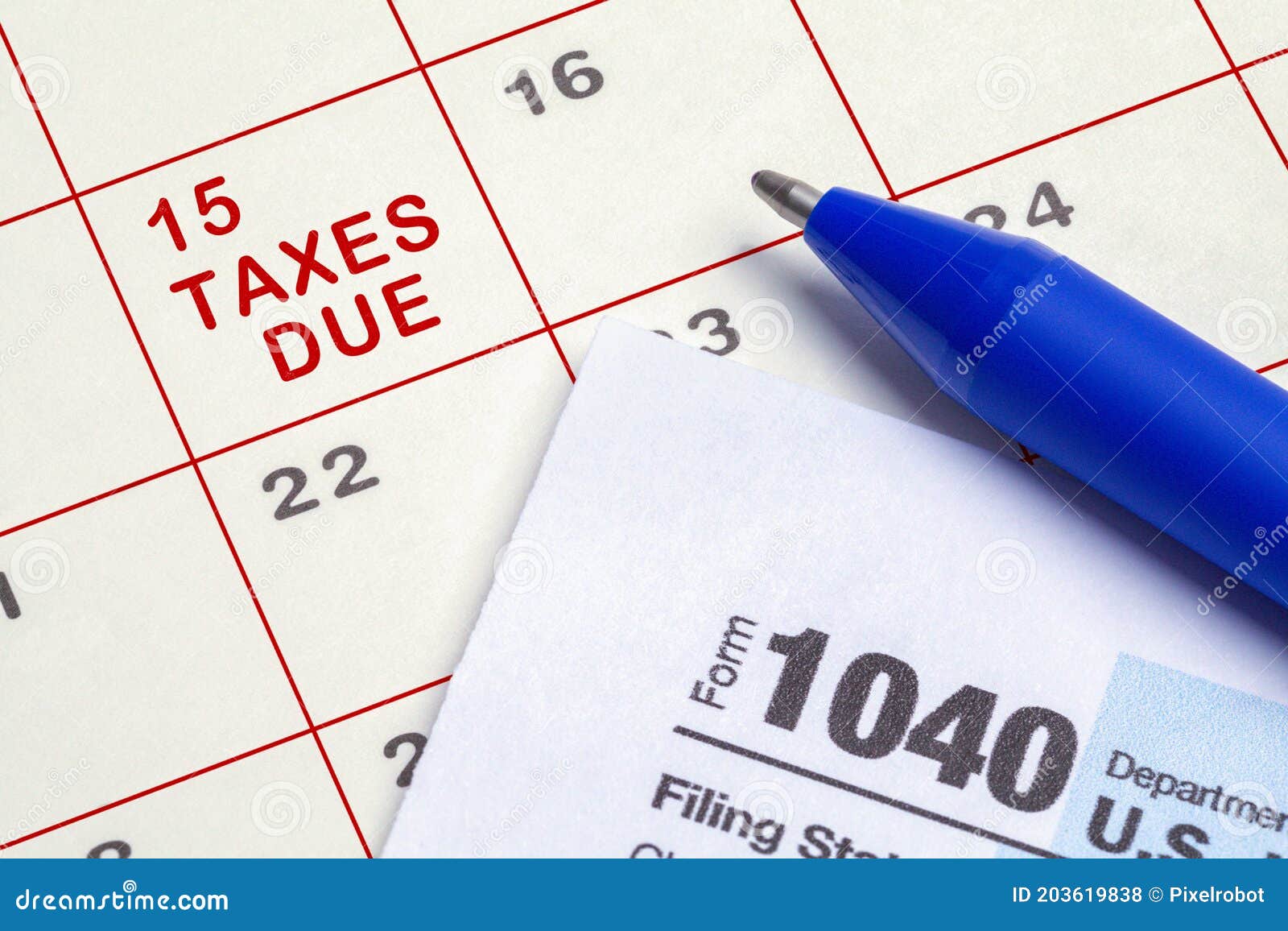 Taxes Due stock photo. Image of income, service, date - 203619838