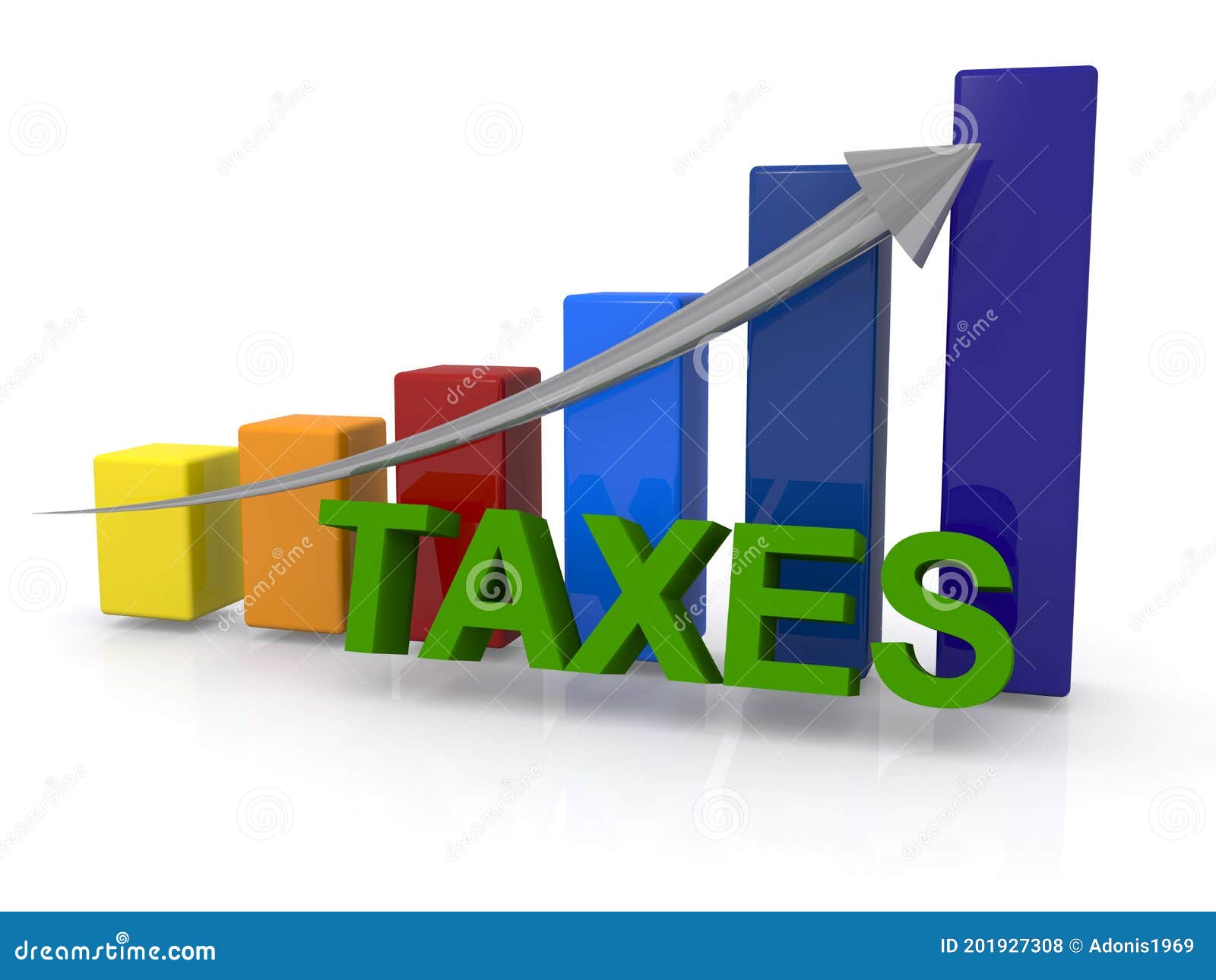 Taxes And Graph On White Stock Photography | CartoonDealer.com #201927308
