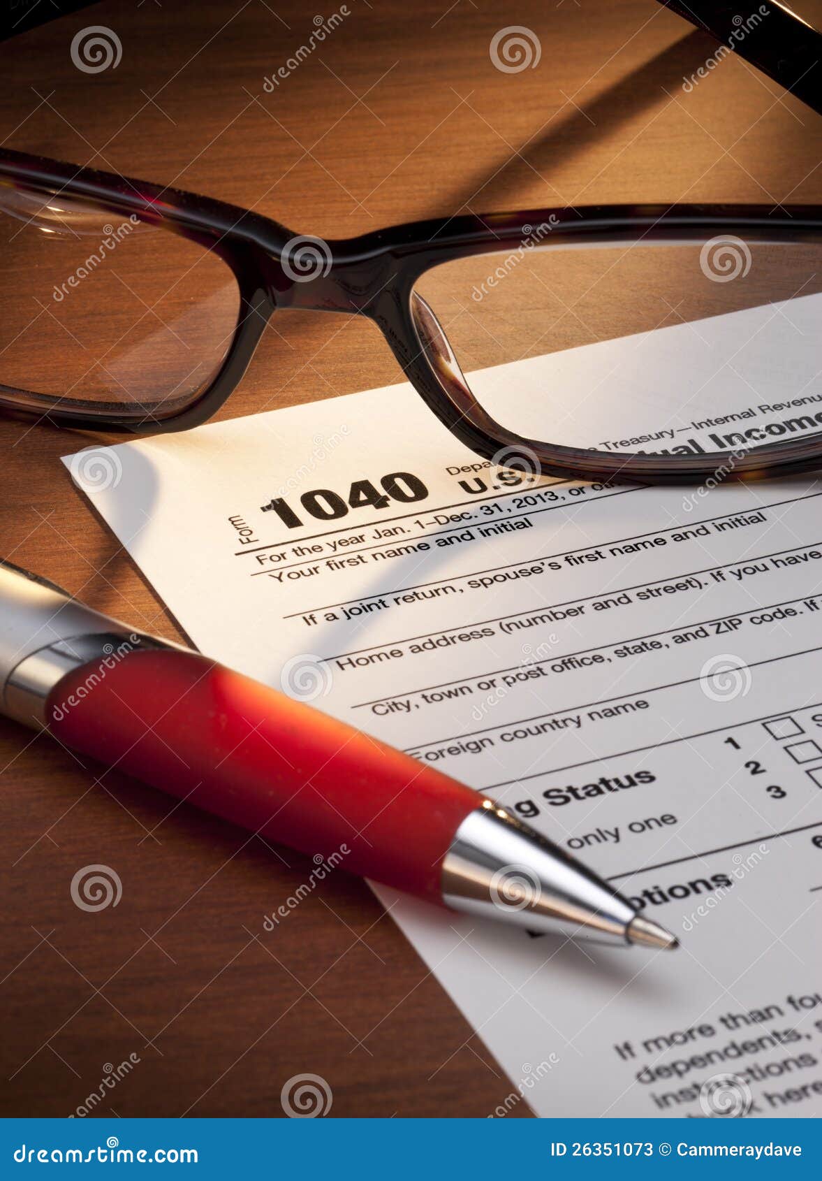 Taxes Tax 1040 Return Form editorial stock photo. Image of returns ...