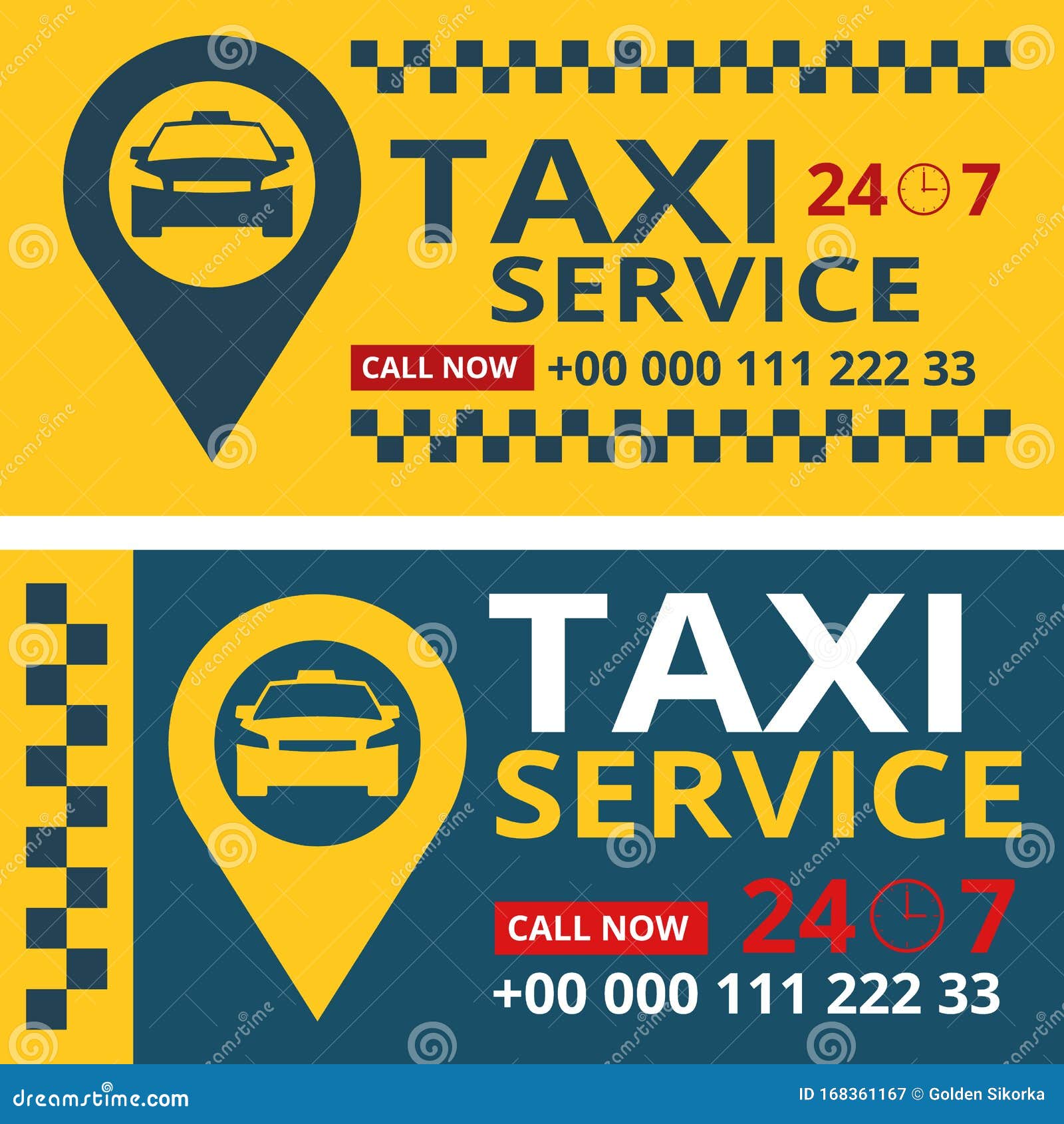 Taxi Banner Design Template for Taxi Service. Online Mobile Application ...