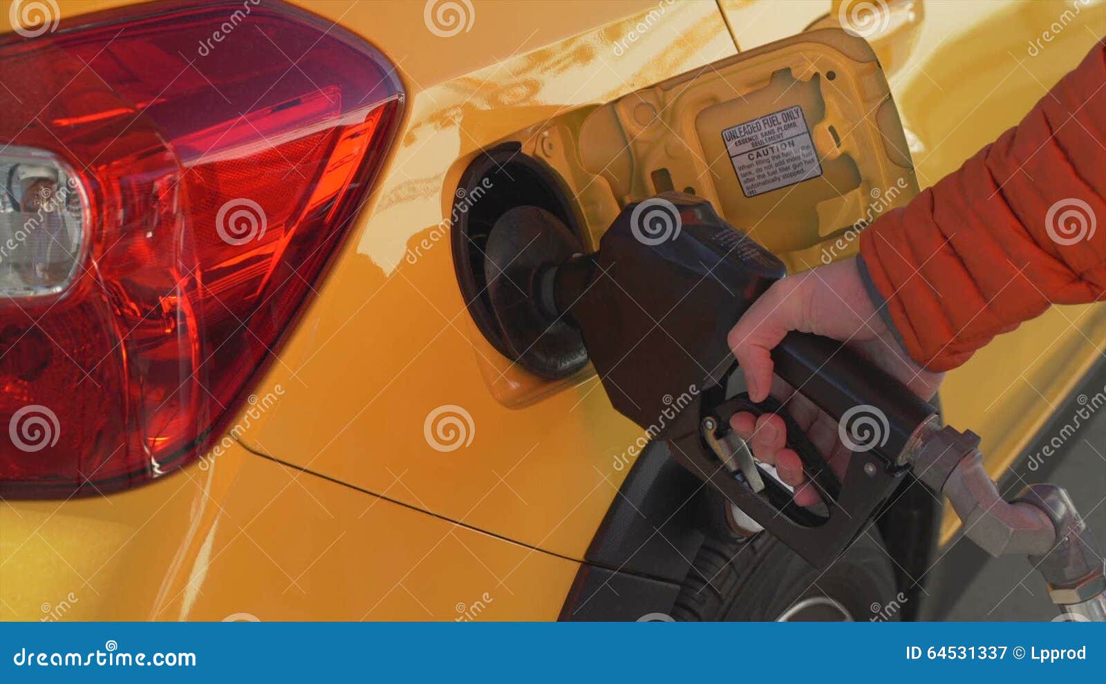 A Taxi Cab Refueling at a Gas Station Stock Video - Video of accident ...