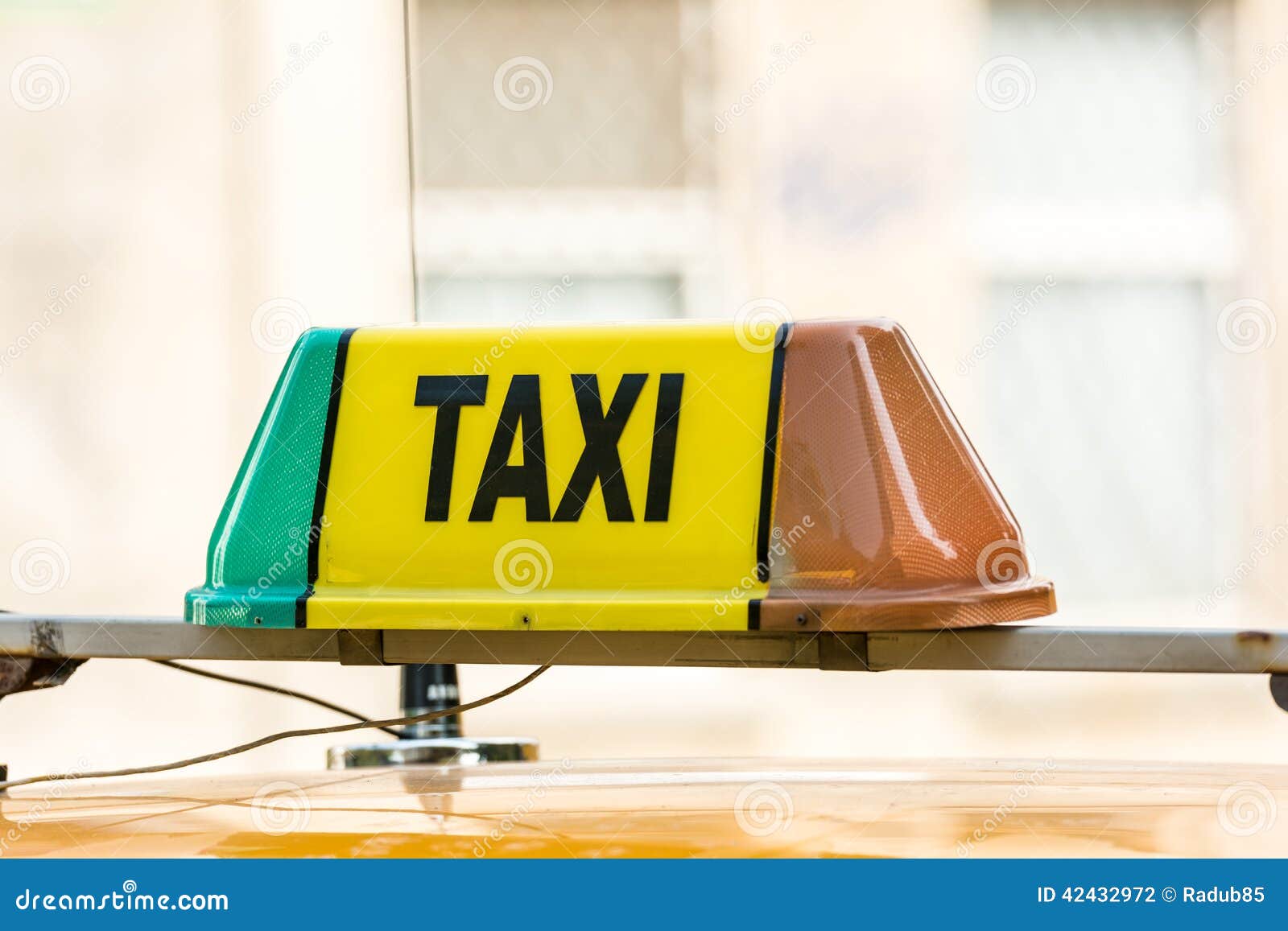 Taxi Cab Sign stock photo. Image of closeup, public, background - 42432972