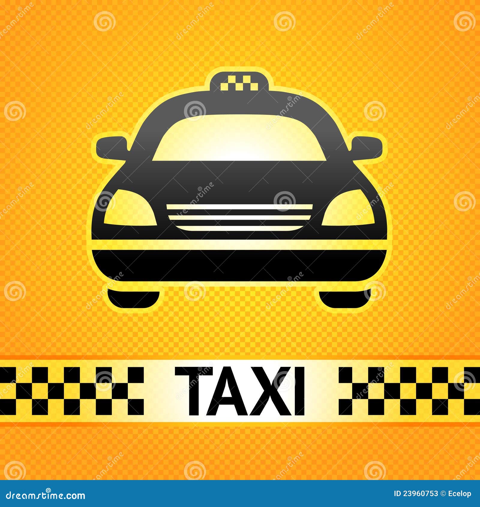Taxi Cab Symbol on Background Stock Vector - Illustration of ribbon ...