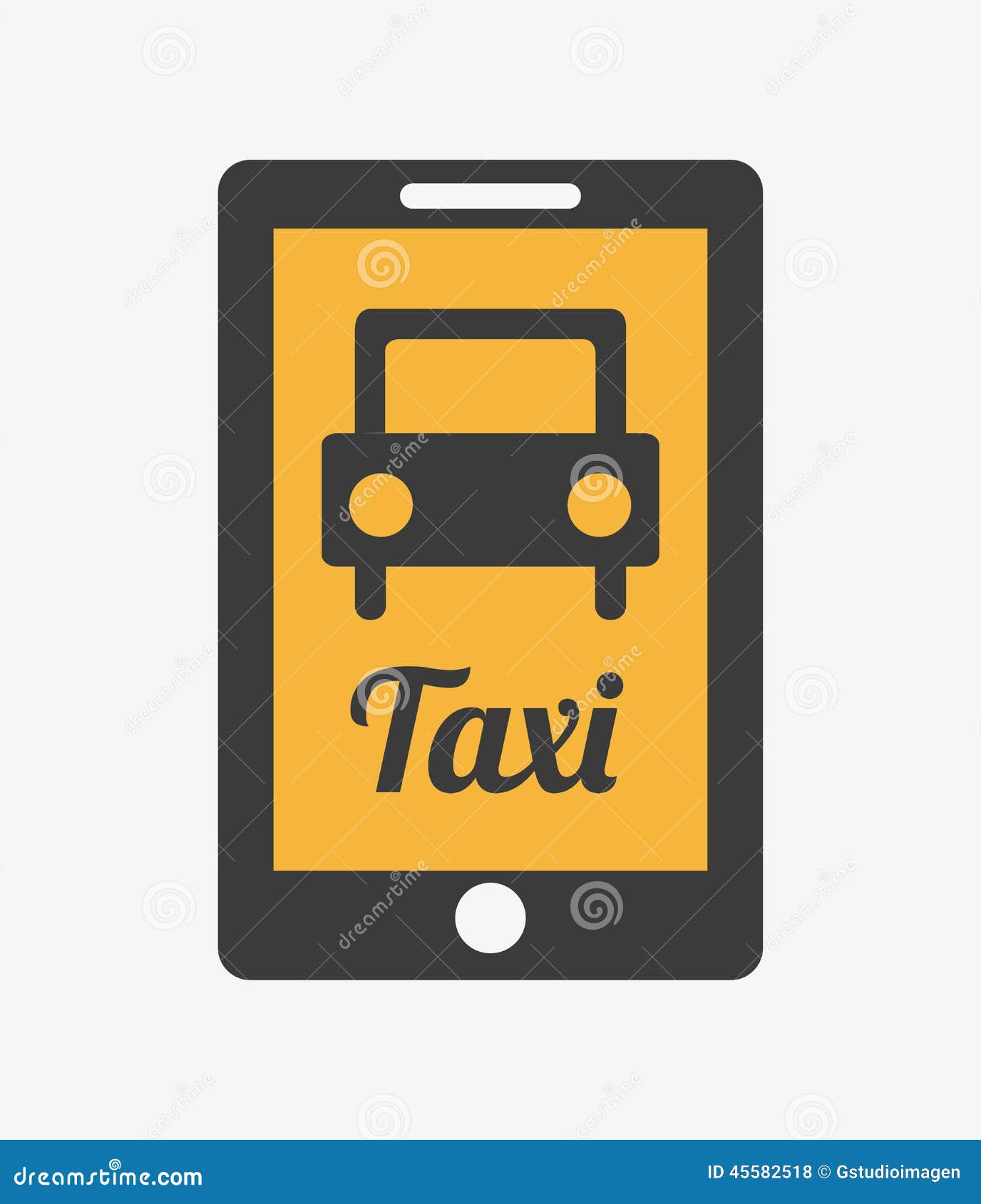 Taxi design stock vector. Illustration of isolated, vehicle - 45582518