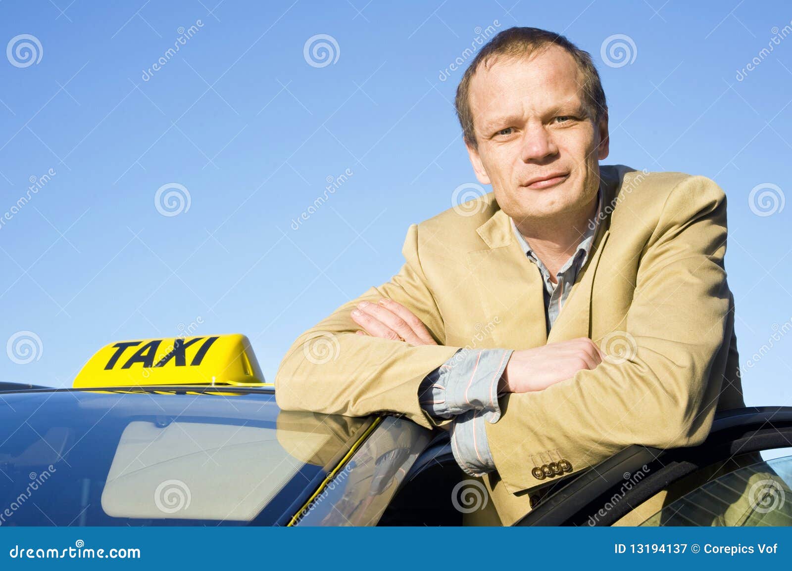 Taxi driver stock image. Image of driver, resting, jacket - 13194137